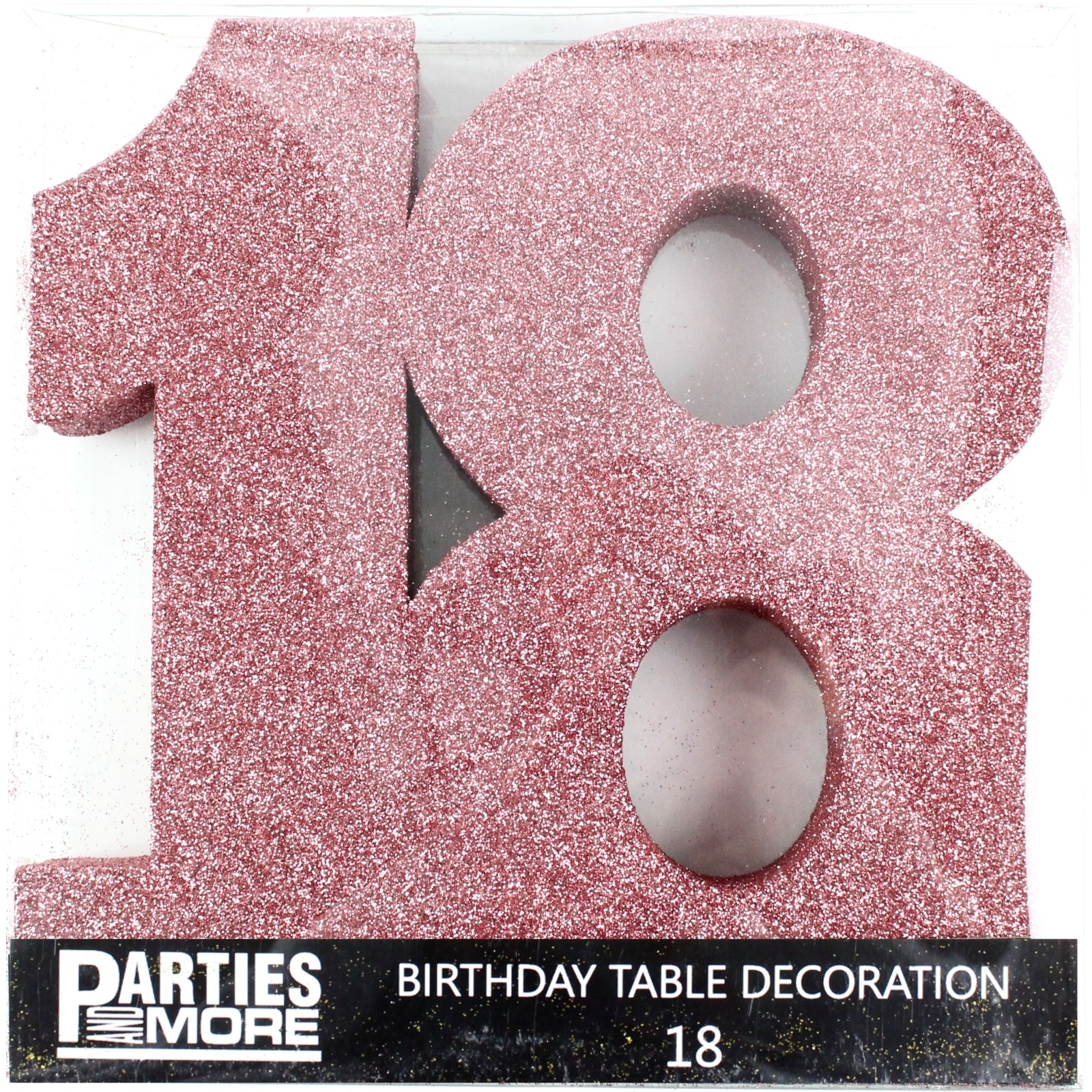 Rose Gold Foam Glitter 18 Decoration | 18th Birthday | Age Birthday ...