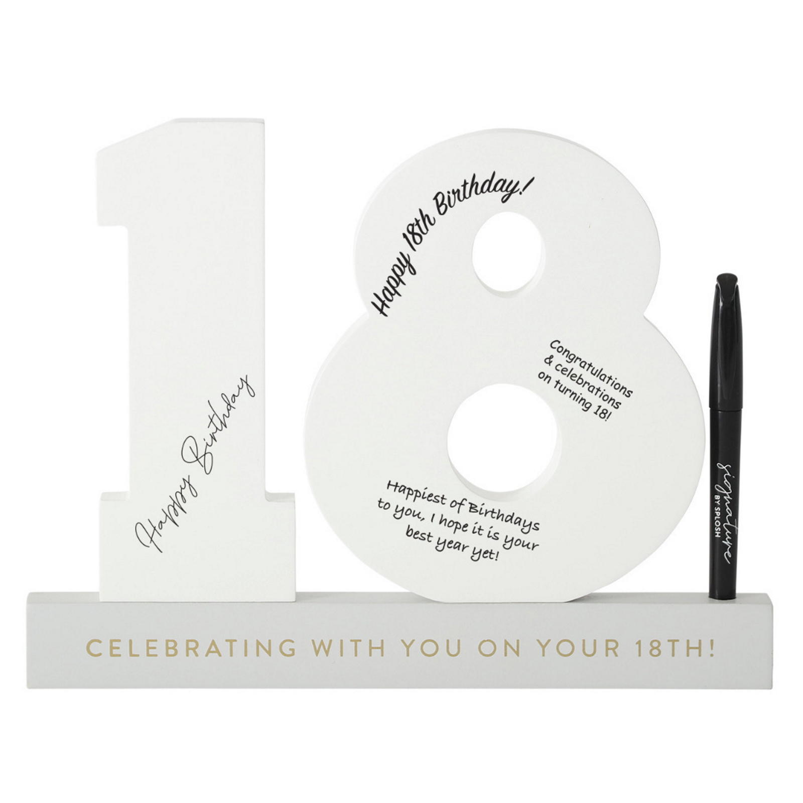 18th Birthday Signature Number | 18th Birthday Party Supplies | Age ...