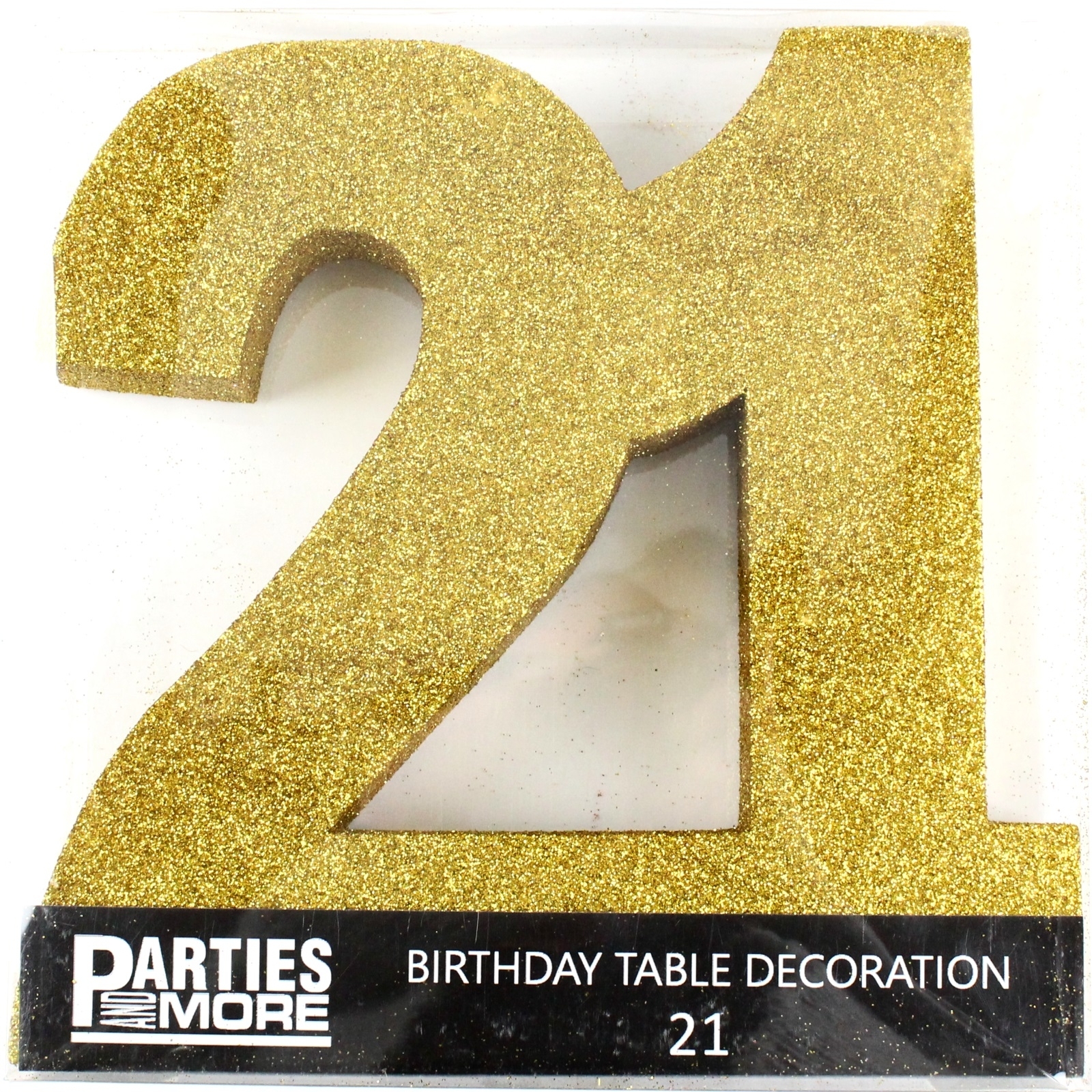 Gold Foam Glitter 21 Decoration | 21st Birthday | Age Birthday Party ...