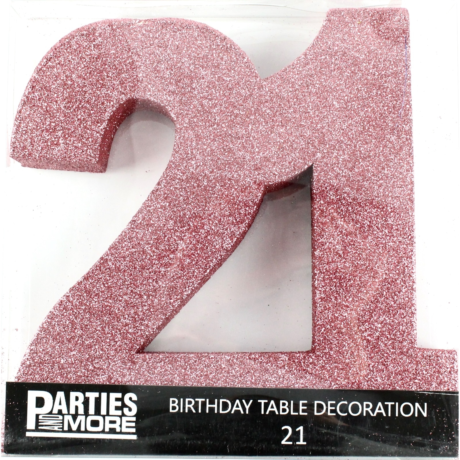 Rose Gold Foam Glitter 21 Decoration | 21st Birthday | Age Birthday ...