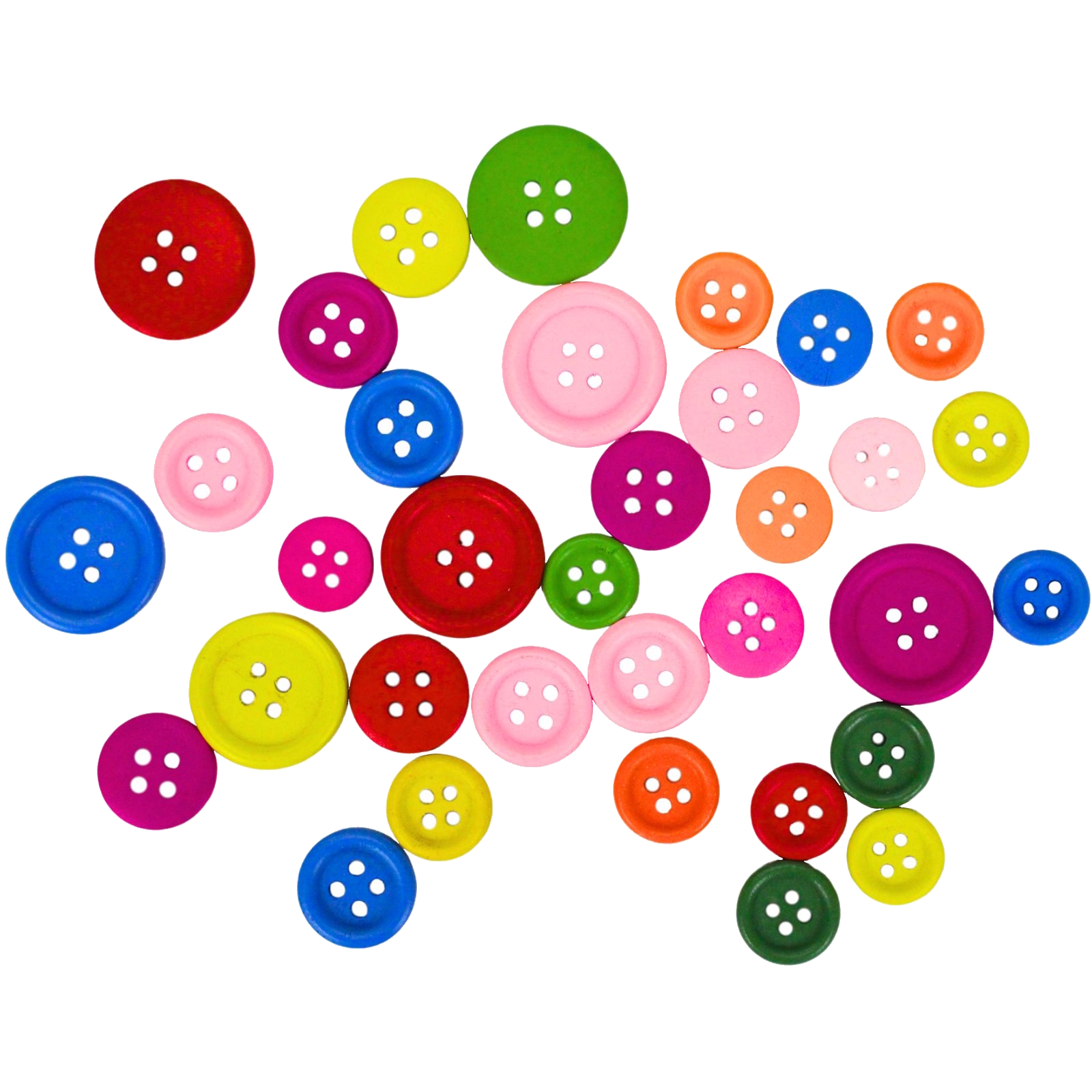 Assorted Coloured Craft Buttons - Discount Party Supplies