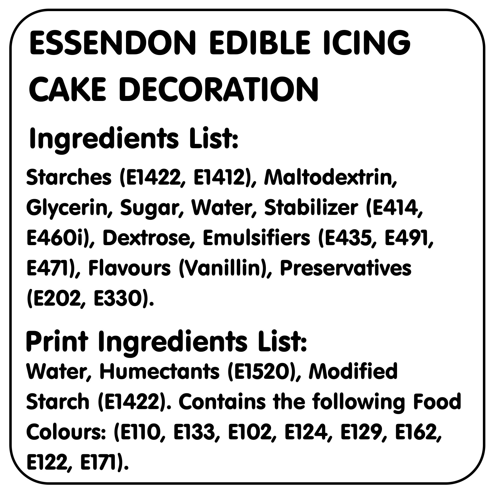 Essendon Football Club Round Edible Icing Cake Decoration | Edible Cake ...