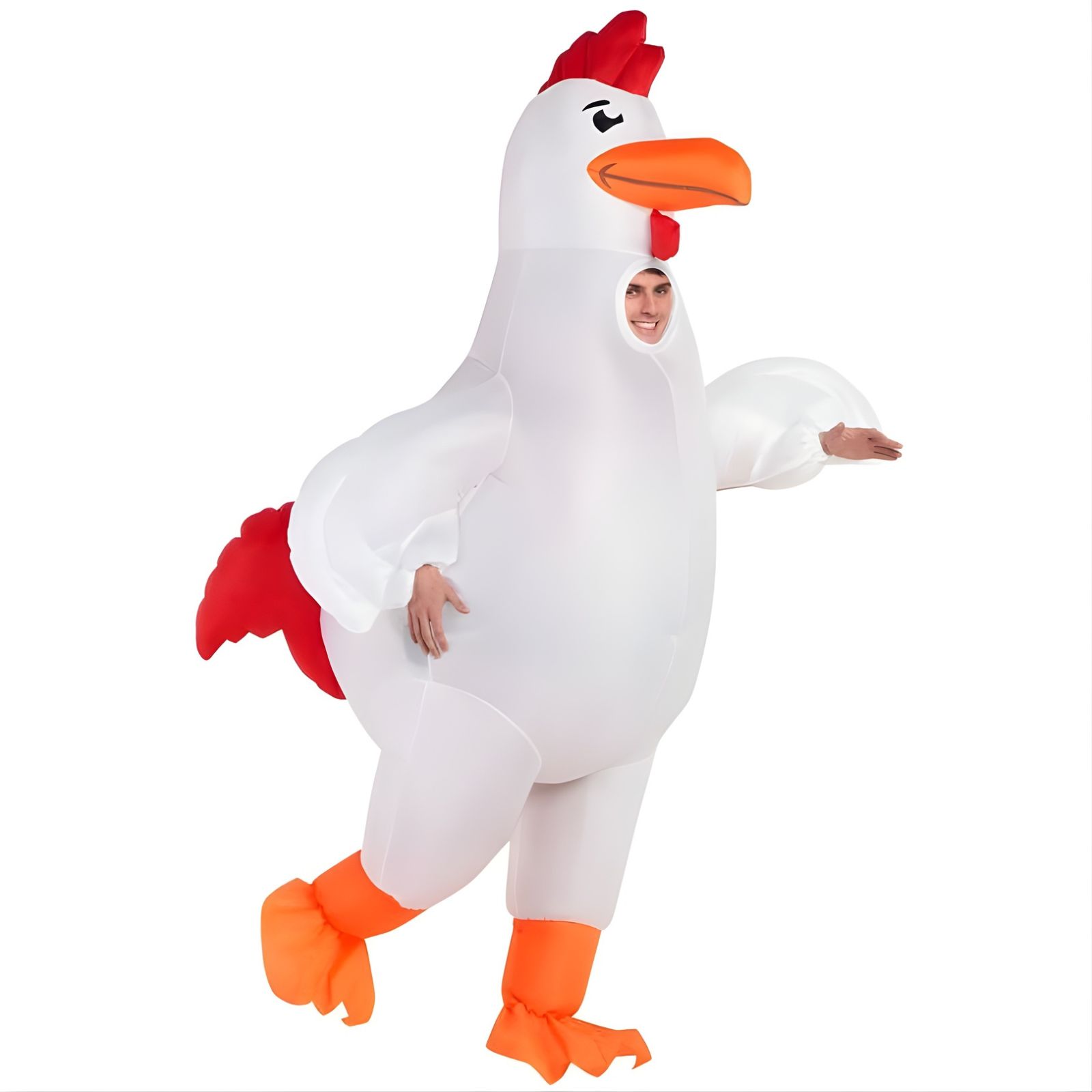 Inflatable Giant Chicken Adult Costume - Discount Party Supplies