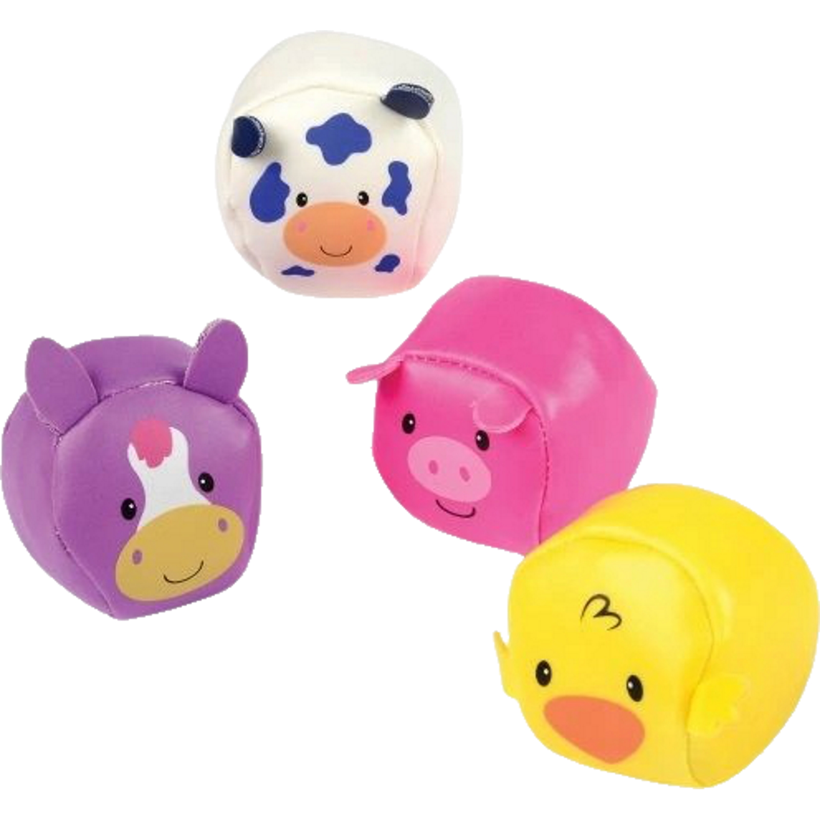 Farm Animal Hacky Sack Balls (Pack of 4) - Discount Party Supplies
