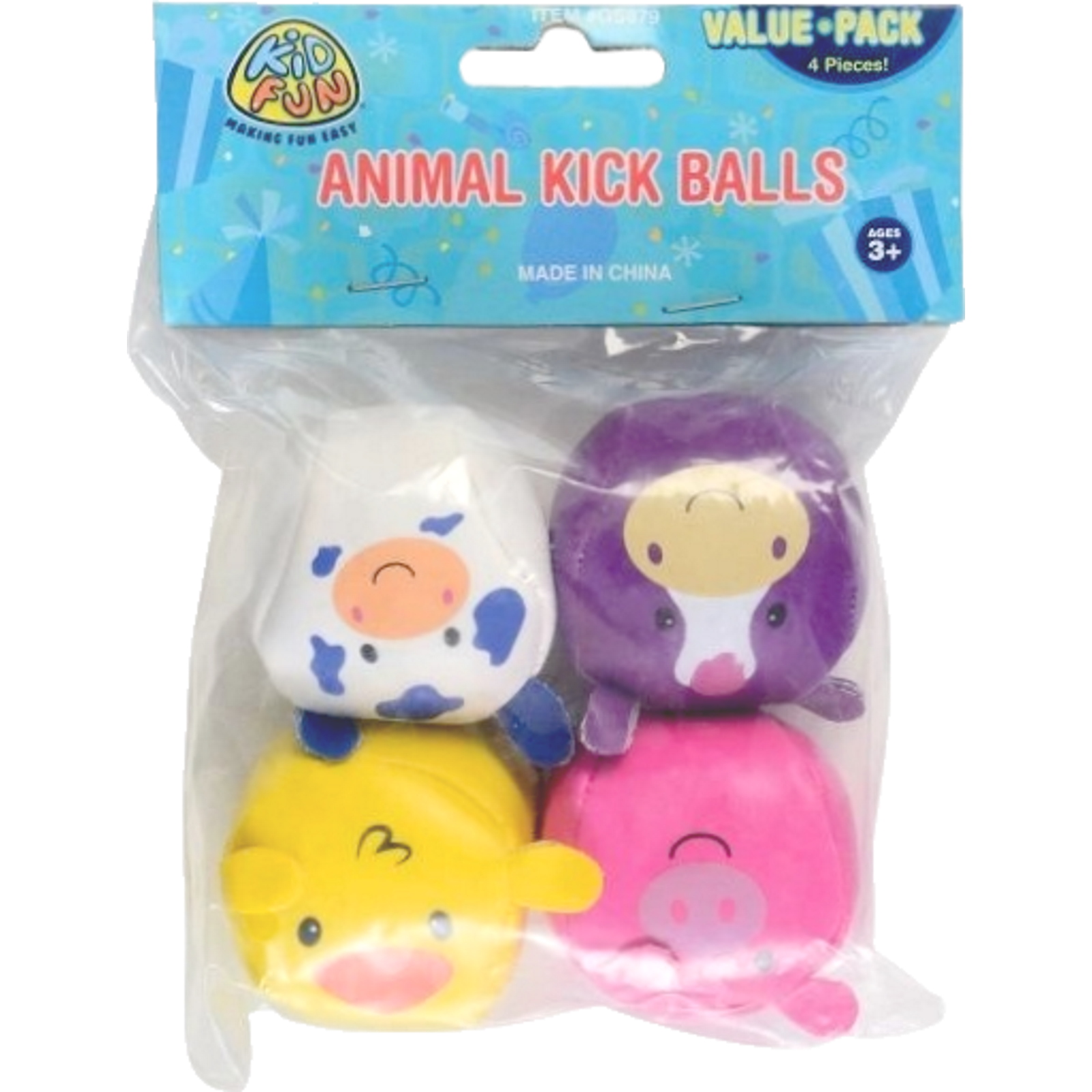 Farm Animal Hacky Sack Balls (Pack of 4) | Farm Animals Party Supplies ...