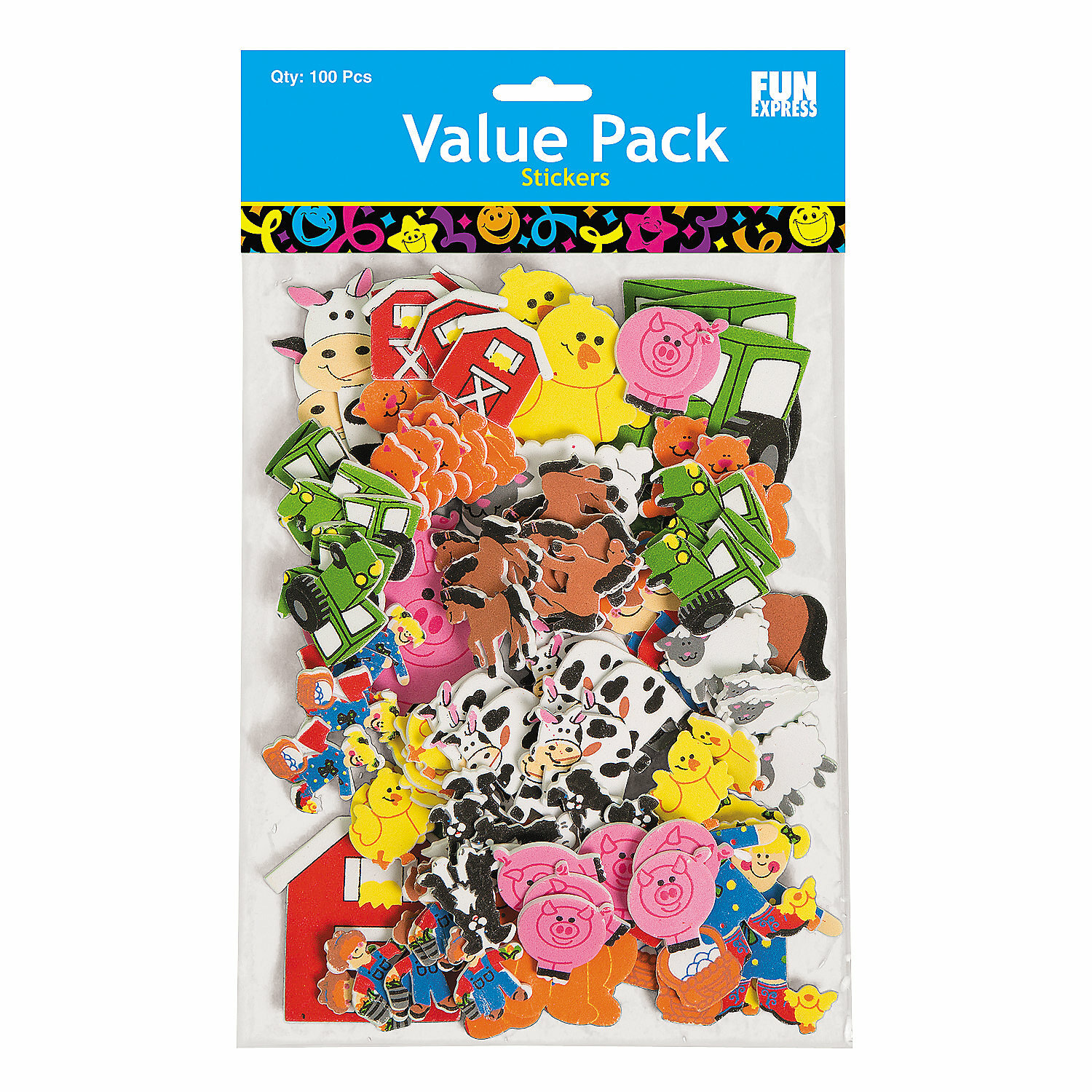 Foam Farm Stickers (Pack of 100) - Discount Party Supplies