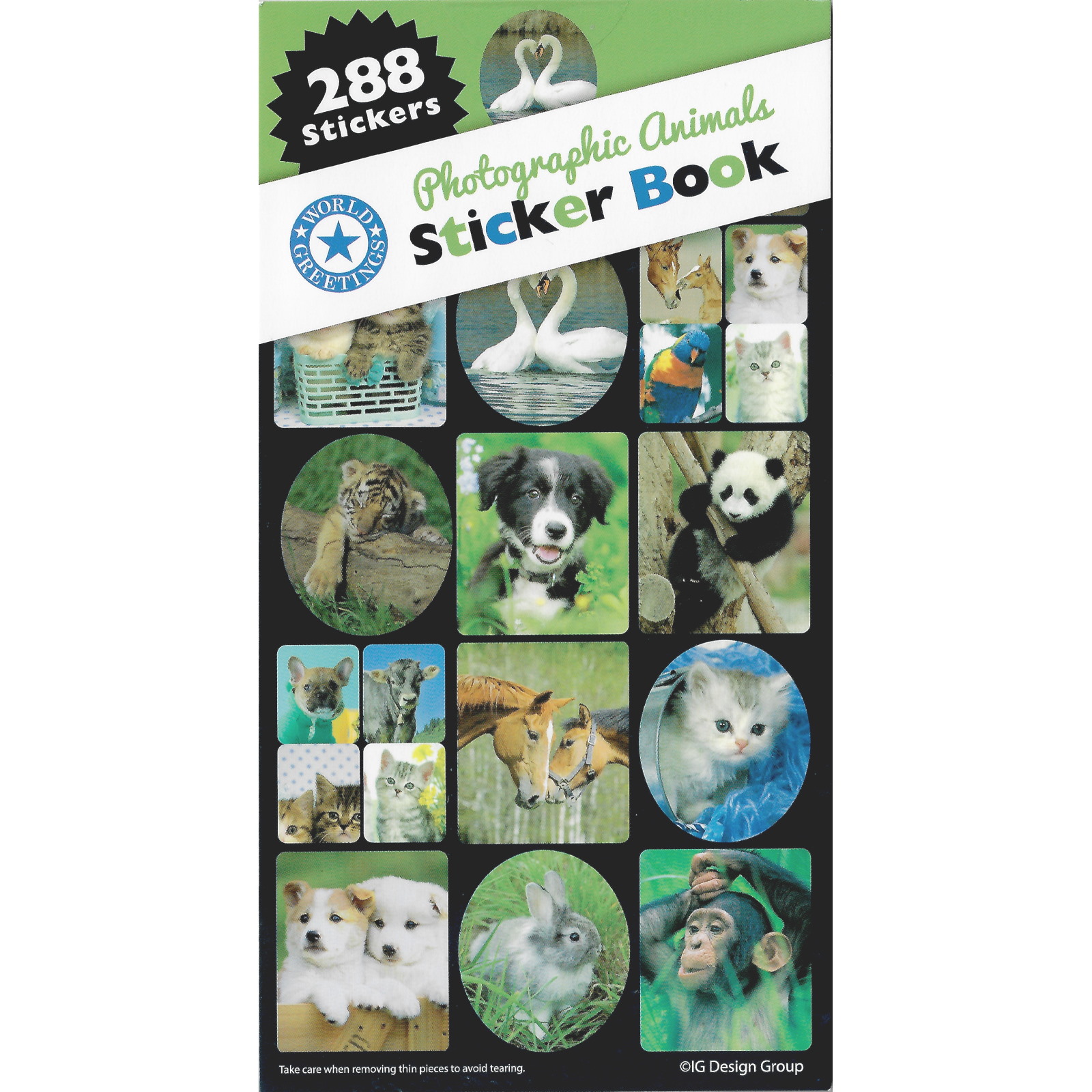 Photographic Animals Sticker Book (12 Sheets) - Discount Party Supplies