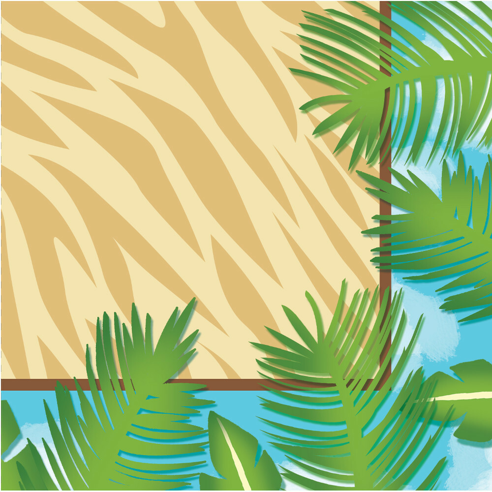 Safari Adventure Small Napkins / Serviettes (Pack of 16) - Discount ...