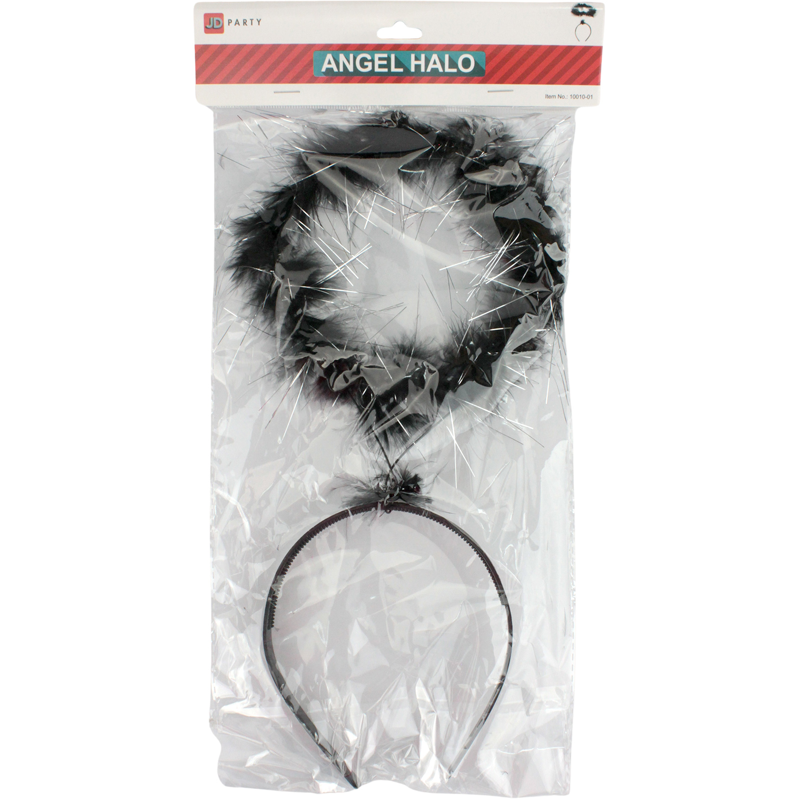 Black Feathered Angel Halo Headband | Headbands & Hair Accessories ...