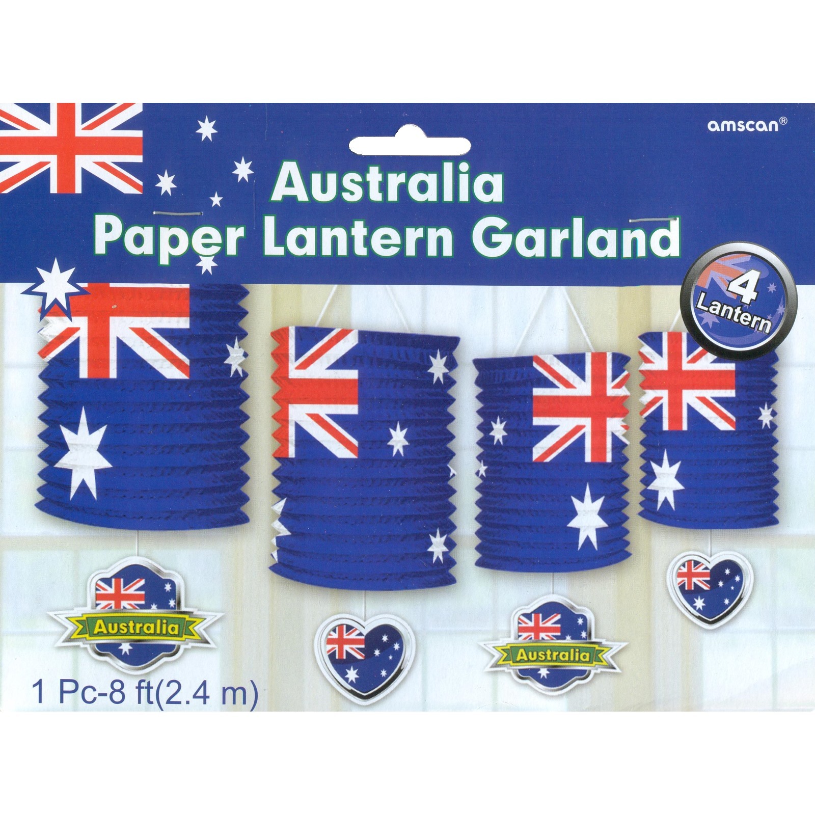 Australia Paper Lantern Garland - Discount Party Supplies