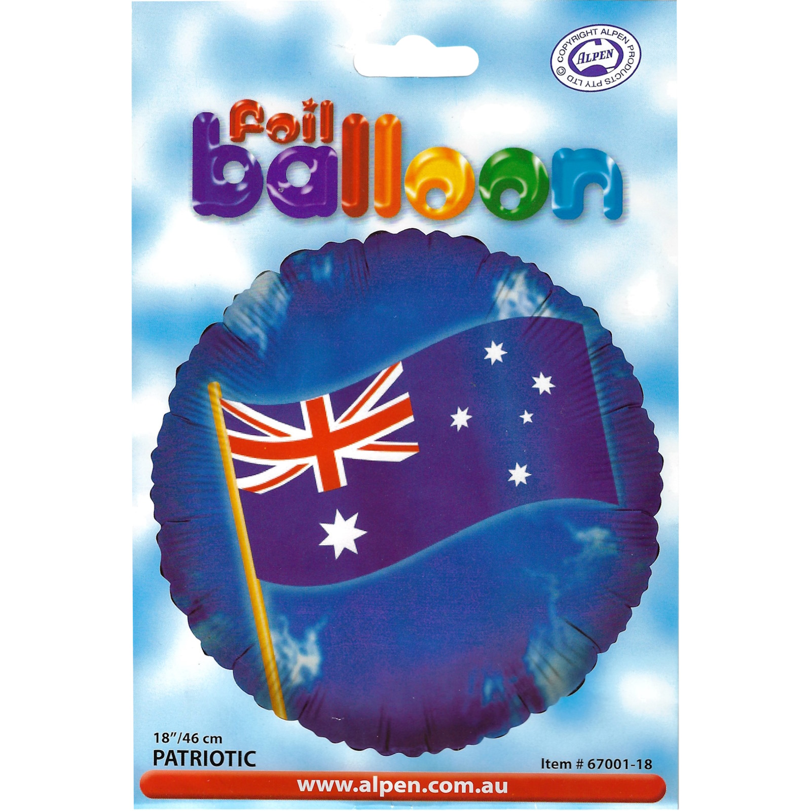 Australian Flag Foil Helium Balloon | Celebrate Australia Party ...