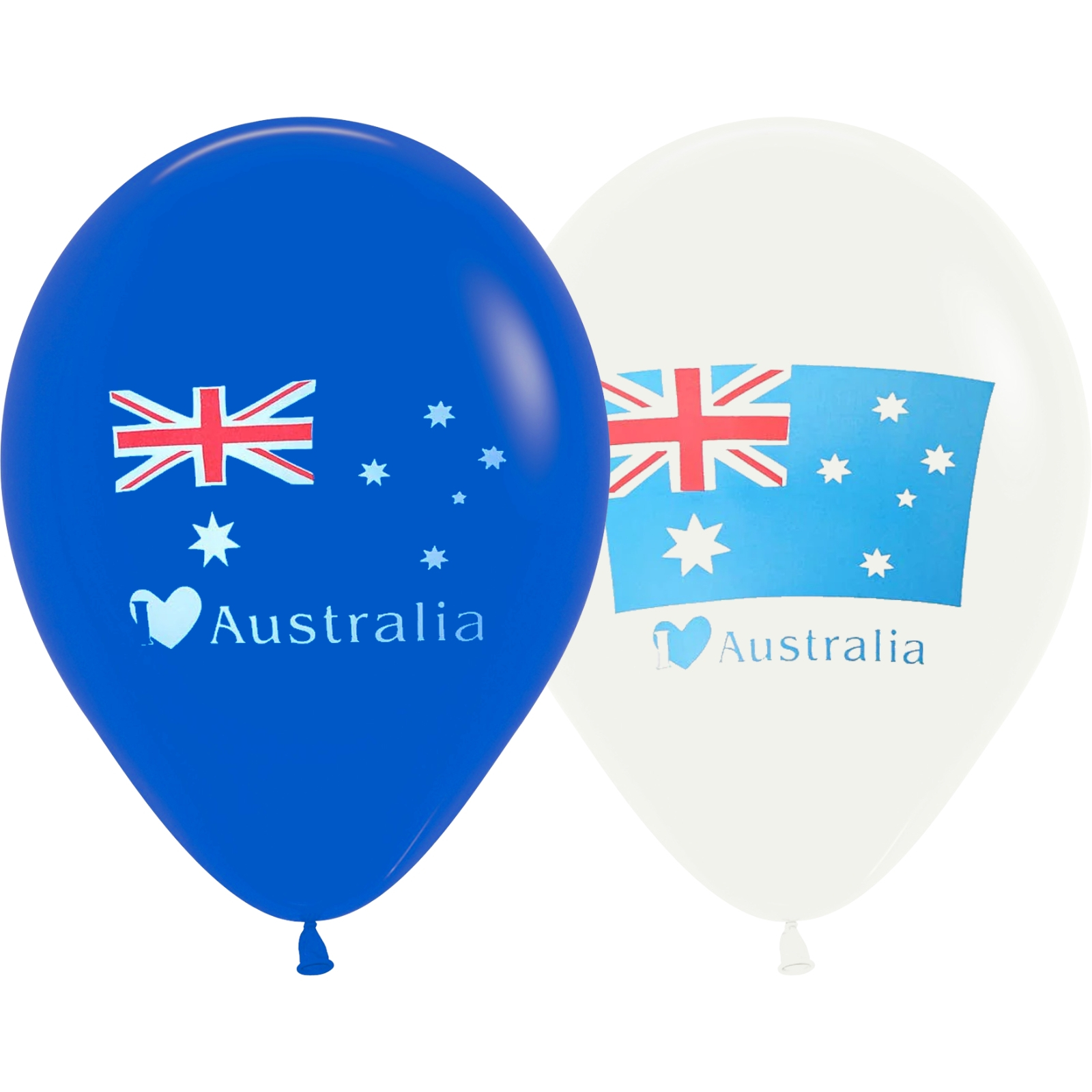 Pack of 8 I Heart Australia Latex Balloons 30cm Assorted - Discount ...