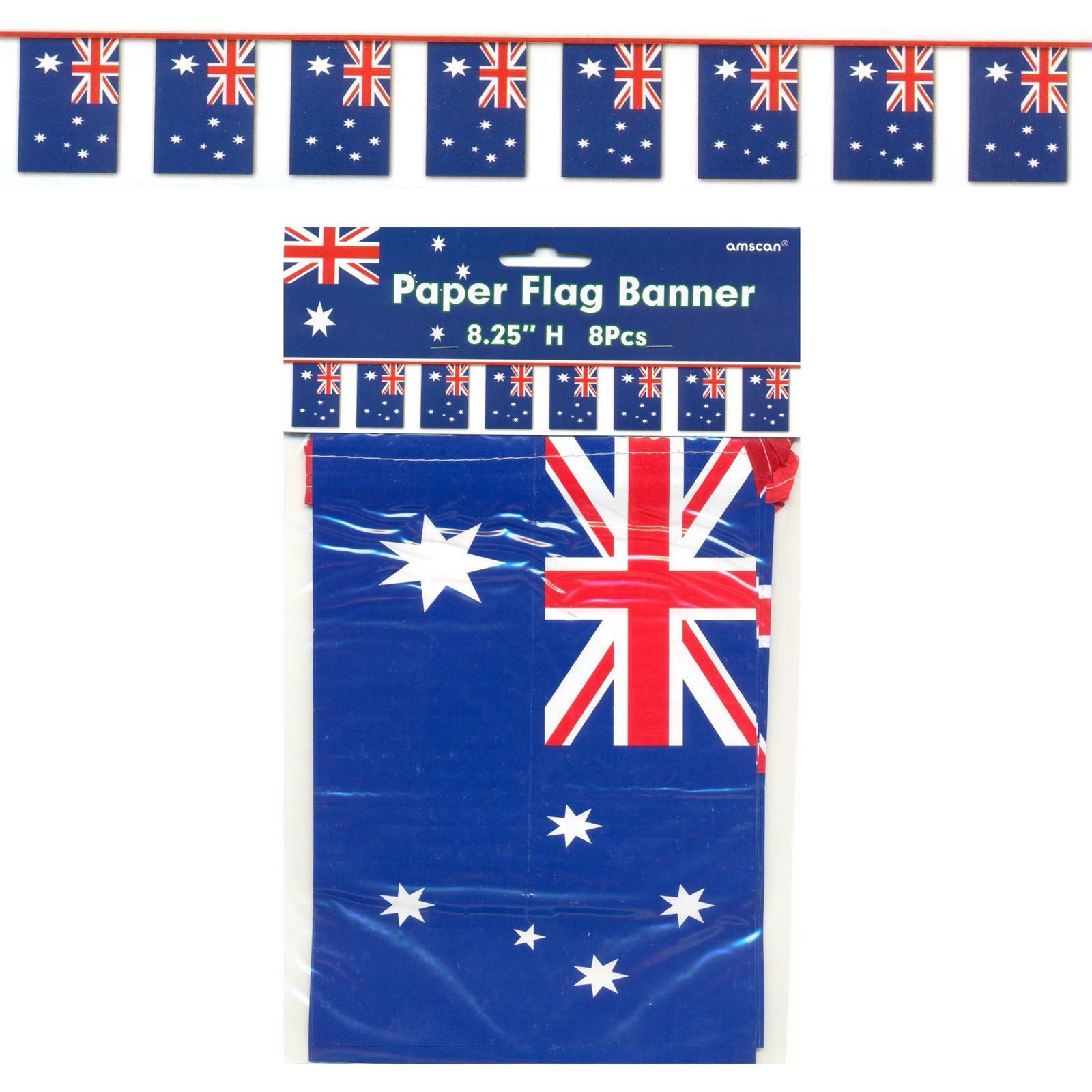 Australian Flag Paper Banner - Discount Party Supplies