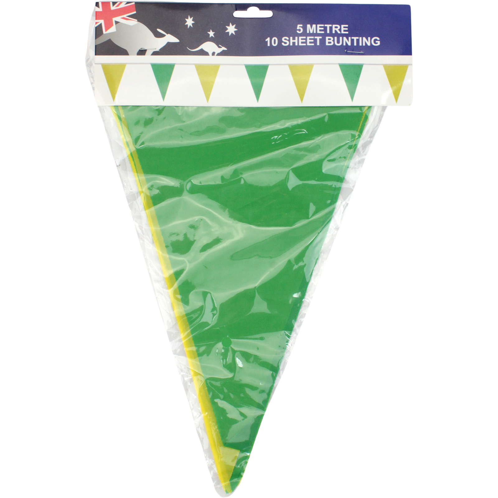 Green and Yellow Flag Banner 5m | Celebrate Australia | Occasion ...