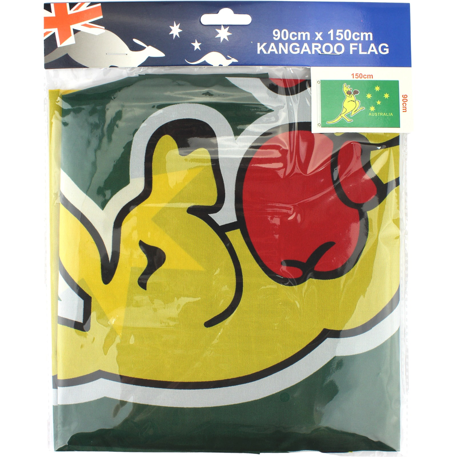 Boxing Roo Flag 150cm x 90cm | Celebrate Australia Party Supplies ...