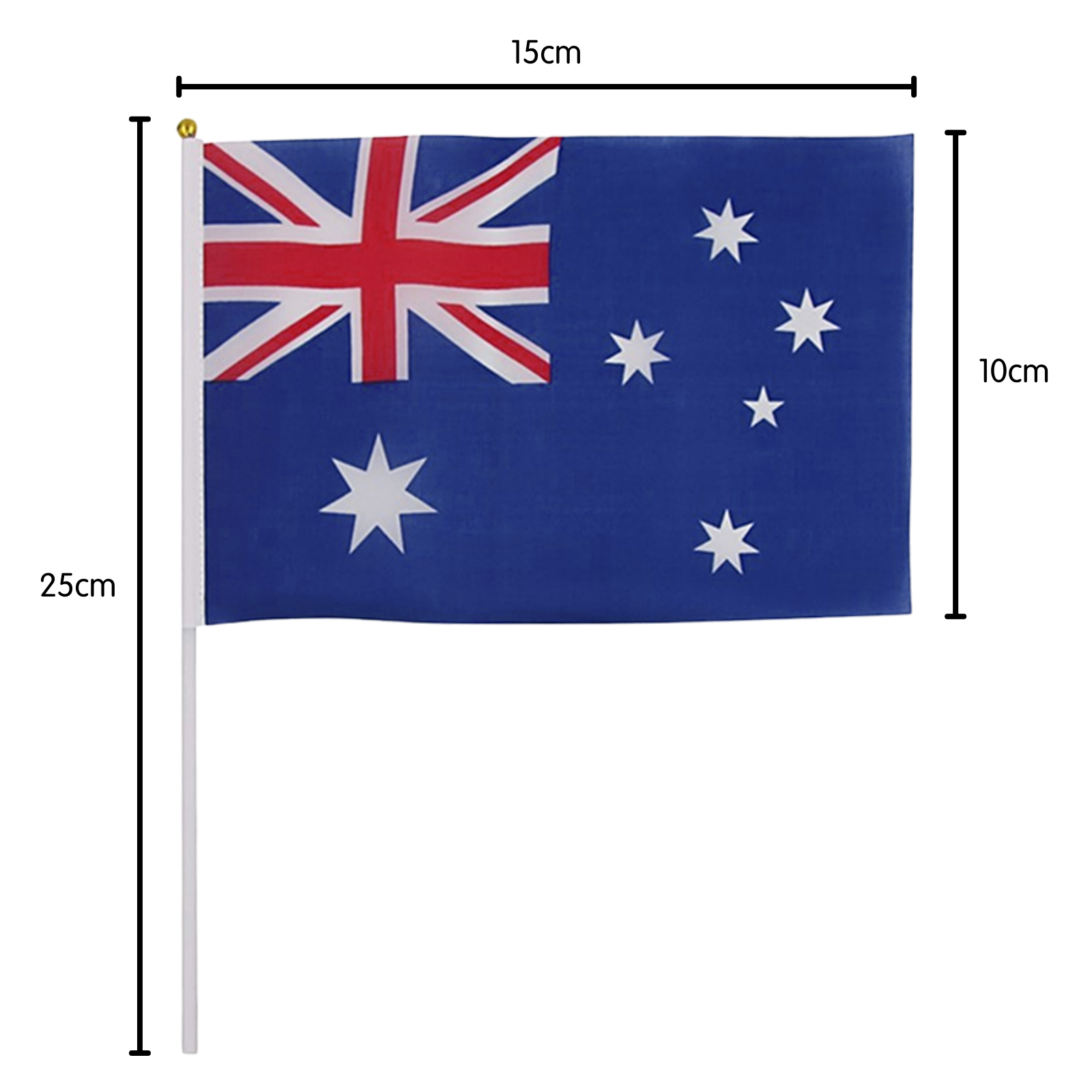 Australian Flags 10cm x 15cm (Pack of 10) | Celebrate Australia ...