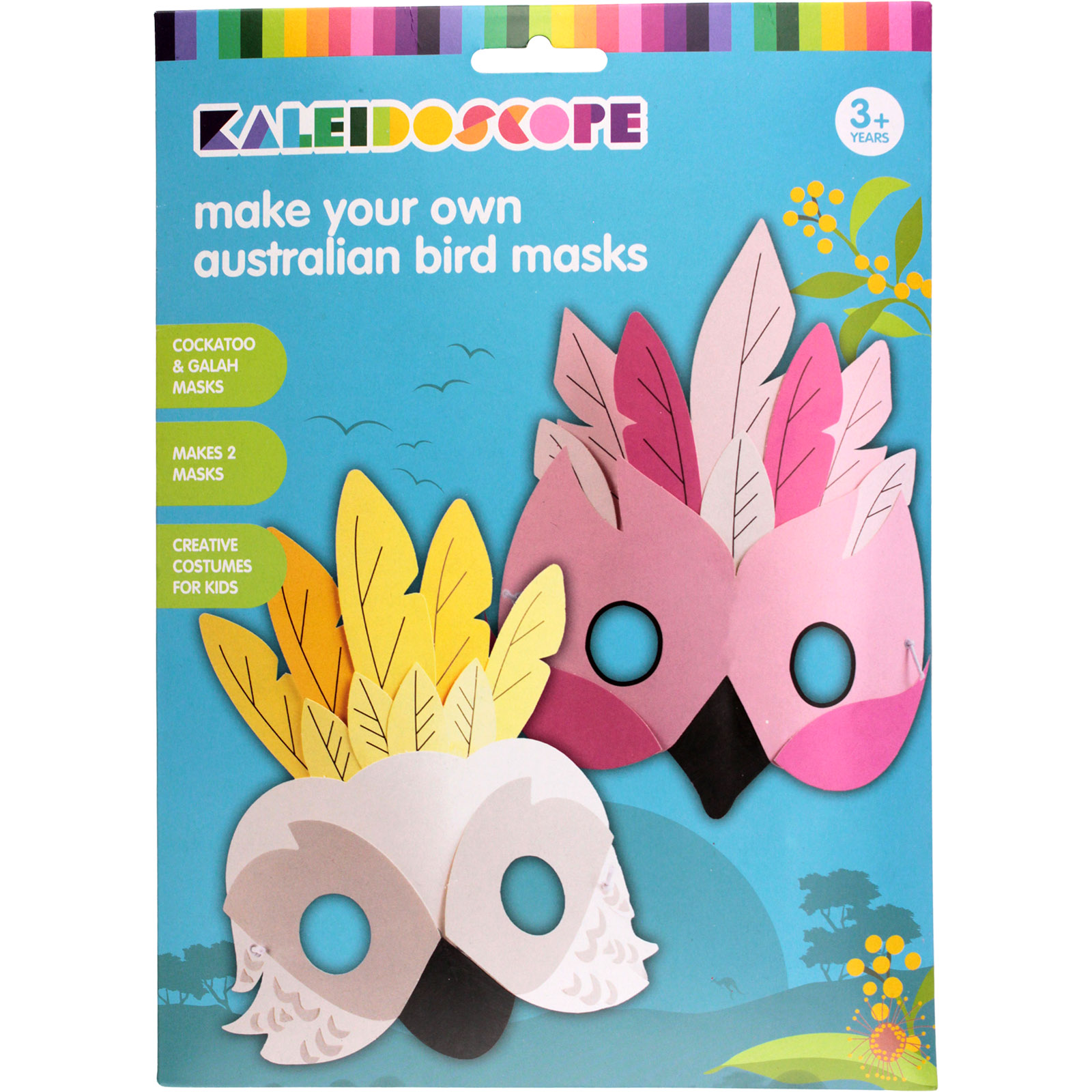 Kaleidoscope DIY Australian Bird Masks (Pack of 2) - Discount Party ...