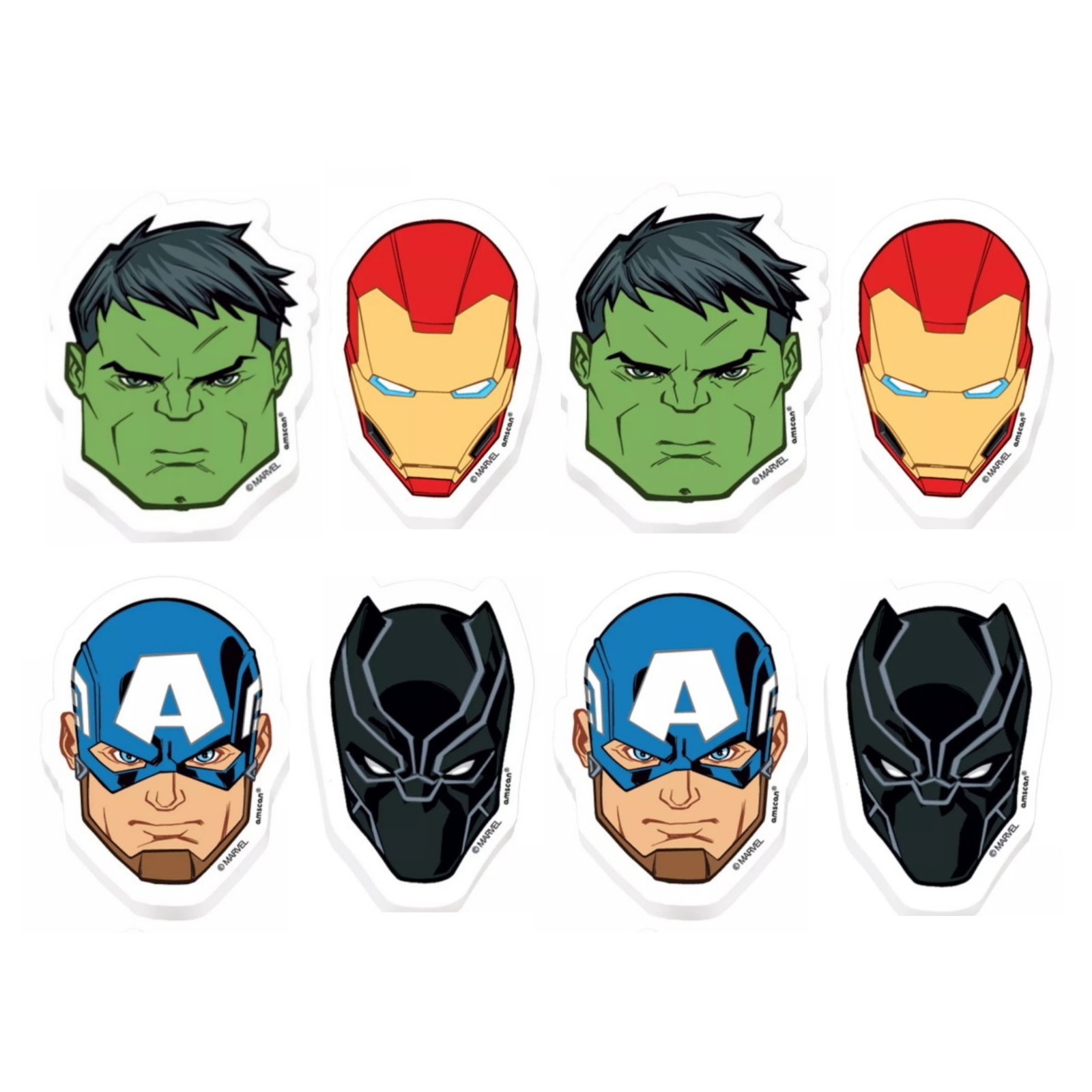 Marvel Avengers Powers Unite Erasers (Pack of 8) - Discount Party Supplies