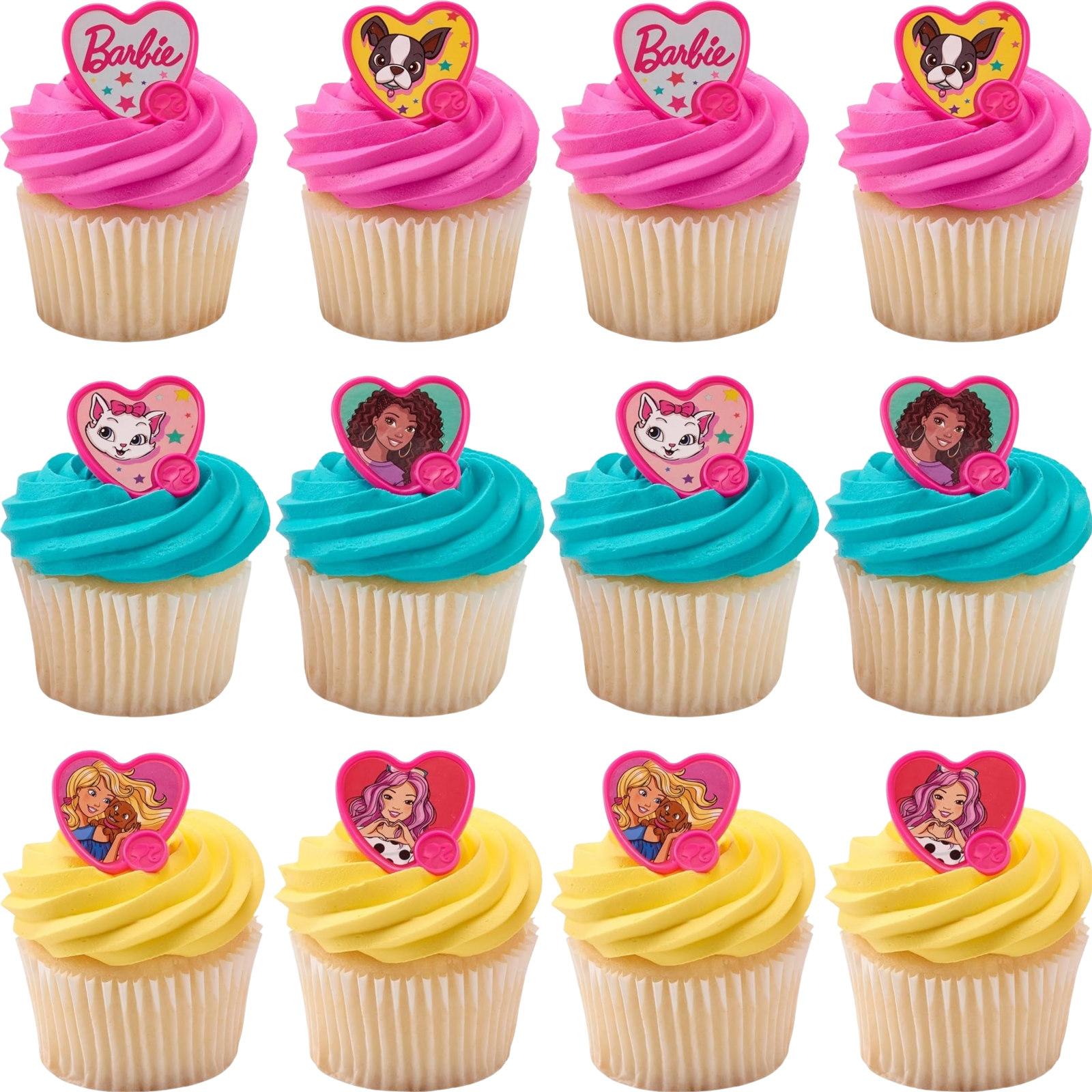 Barbie Be The Future Cupcake Rings (Pack of 12) - Discount Party Supplies
