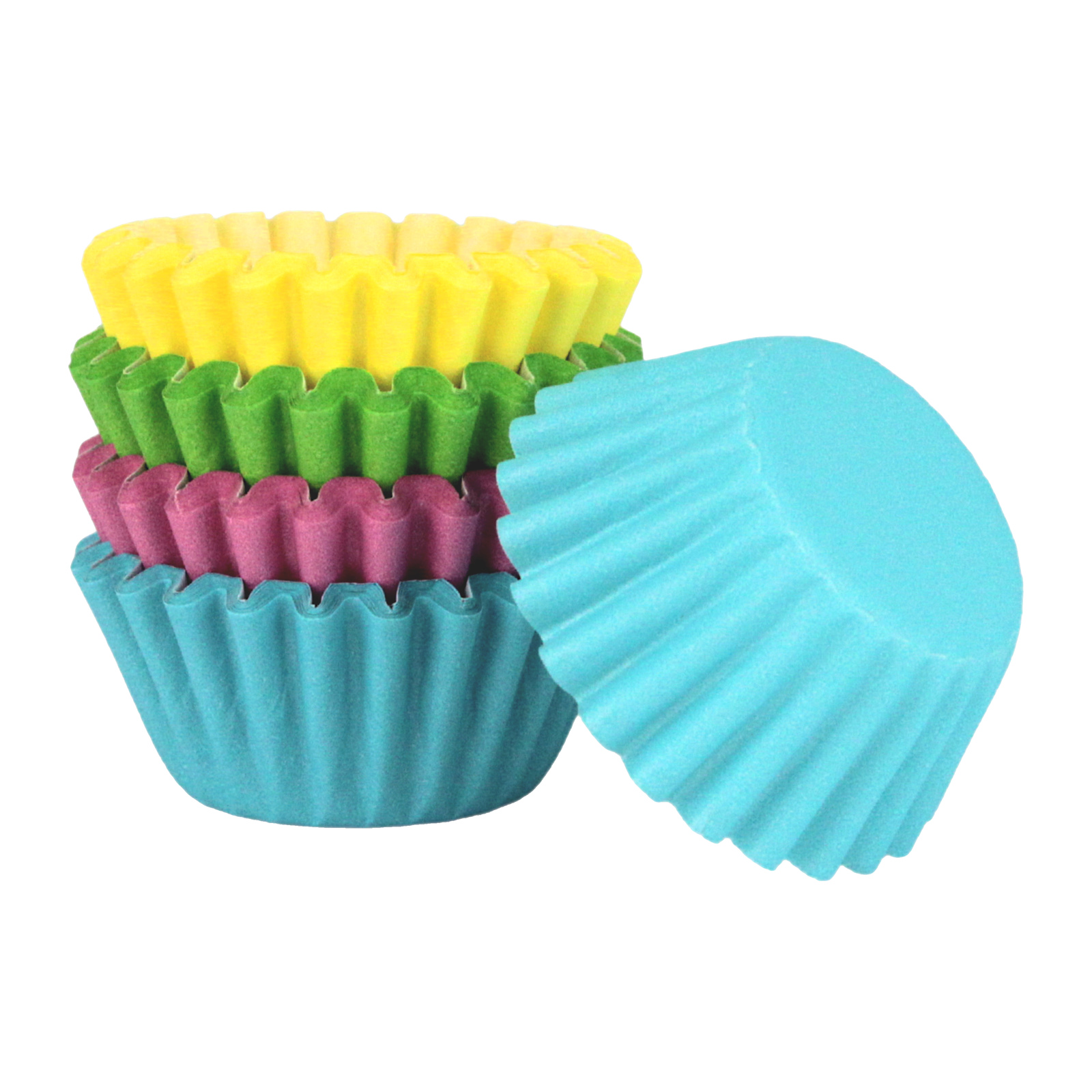 Assorted Pastel Mini Baking Cups 30mm (Pack of 100) - Discount Party ...