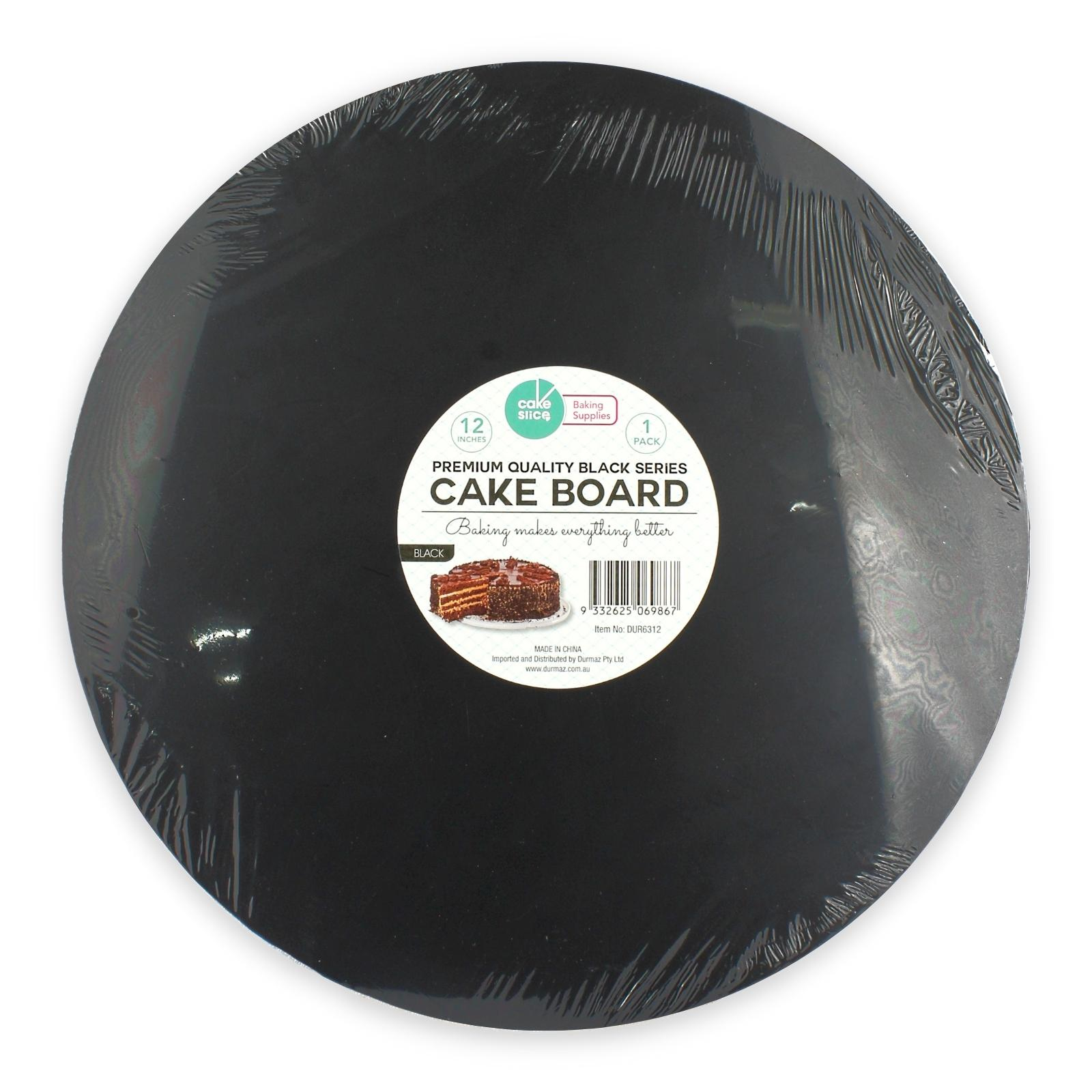 Round Black Cake Board 30cm - Discount Party Supplies