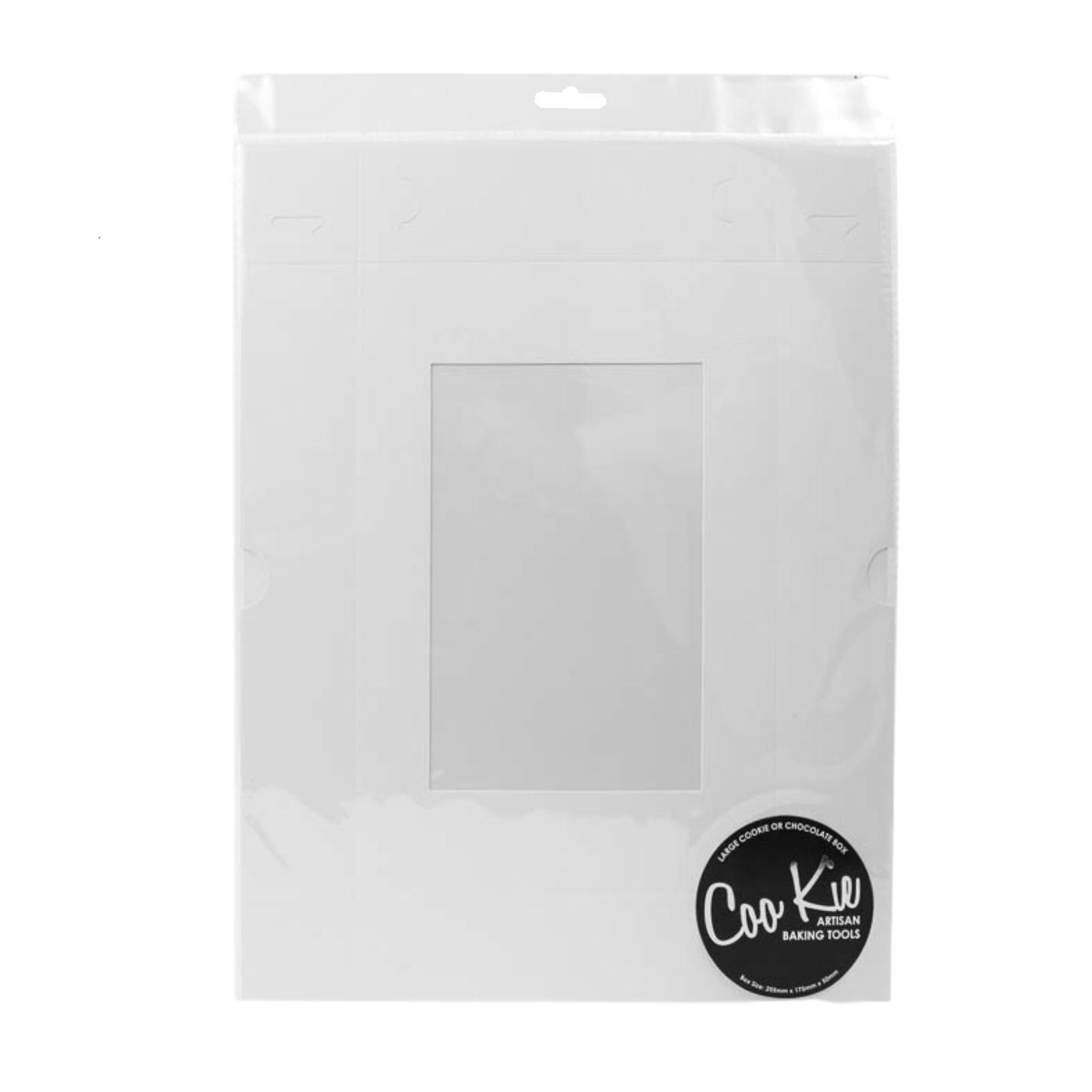 Coo Kie Large White Rectangle Cookie / Chocolate Box With Window 25.5cm ...