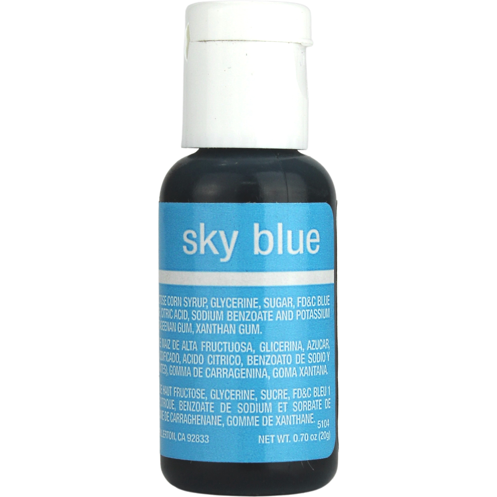 Sky Blue Chefmaster Liqua Gel (20ml) | Discount Party Supplies ...