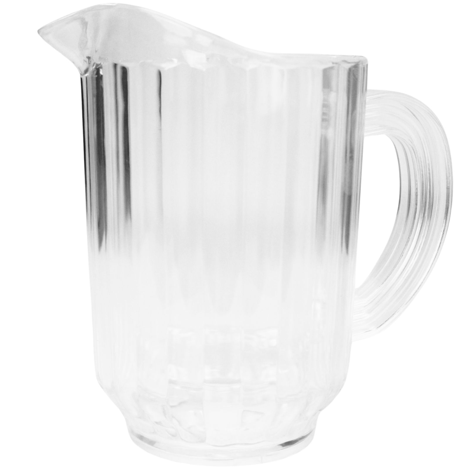 Clear Acrylic Ribbed Beer Jug 1.6L - Discount Party Supplies