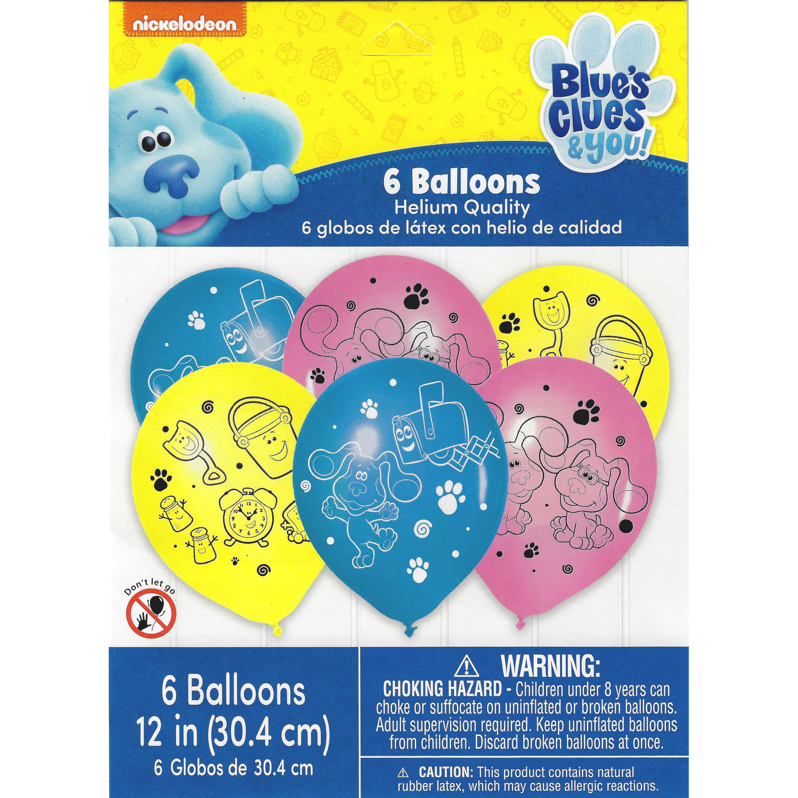 Blue's Clues Latex Balloons (Pack of 6) | Blue's Clues Party Supplies ...