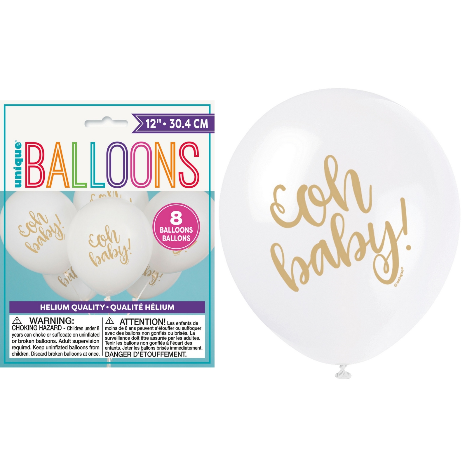 Oh Baby Balloons (Pack of 8) | Discount Party Supplies - Discount Party ...