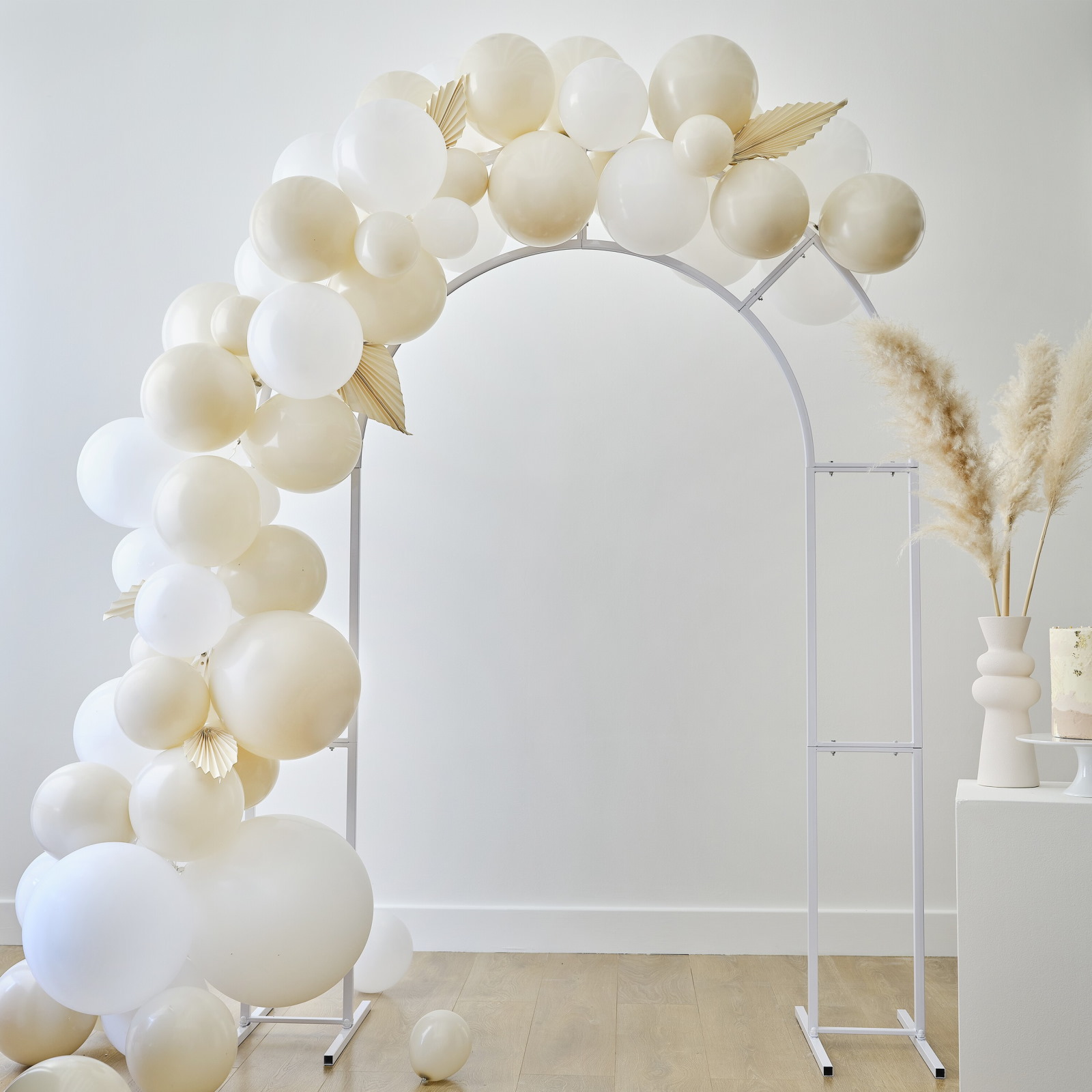 Ginger Ray Botanical Wedding White Arch Frame (2m) | Wedding ...