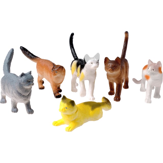 plastic cat figures