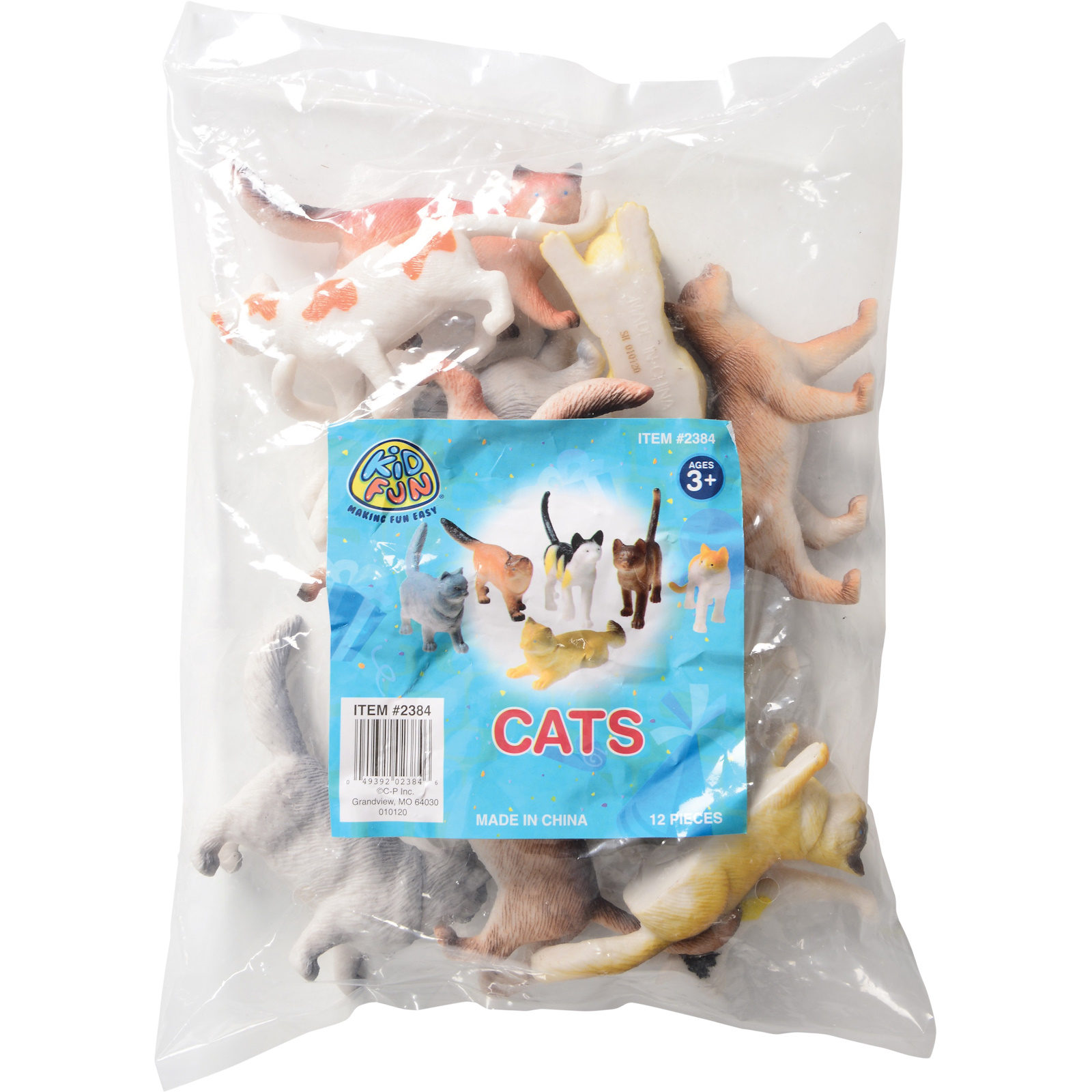 Cat Plastic Toy Figures (Pack of 12) | Cats and Kittens Party Supplies ...