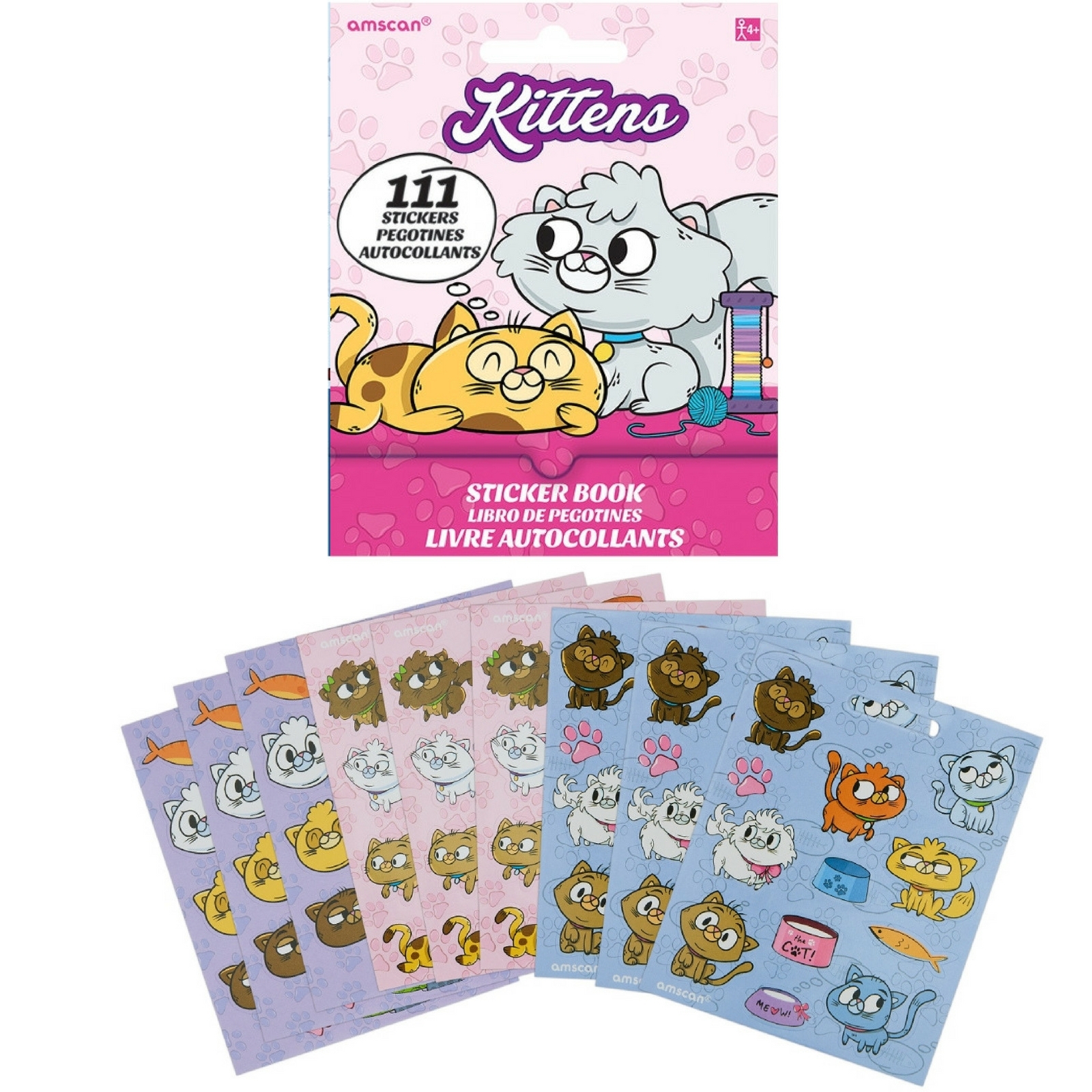 Kittens Sticker Book (9 Sheets) - Discount Party Supplies
