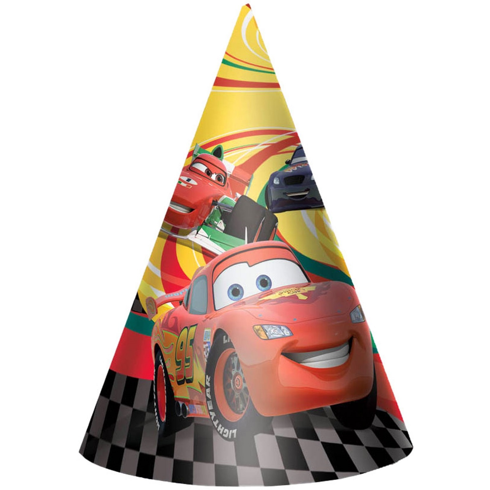 Cars Party Hats (Pack of 8) - Discount Party Supplies