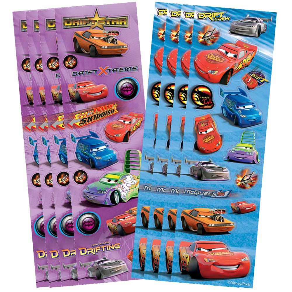 Cars Stickers (8 Sheets) - Discount Party Supplies