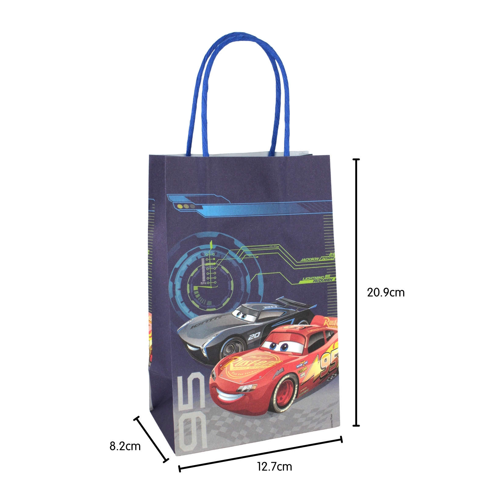 Cars 3 Paper Gift Bags (Pack of 8) | Cars Party Supplies | Boys ...
