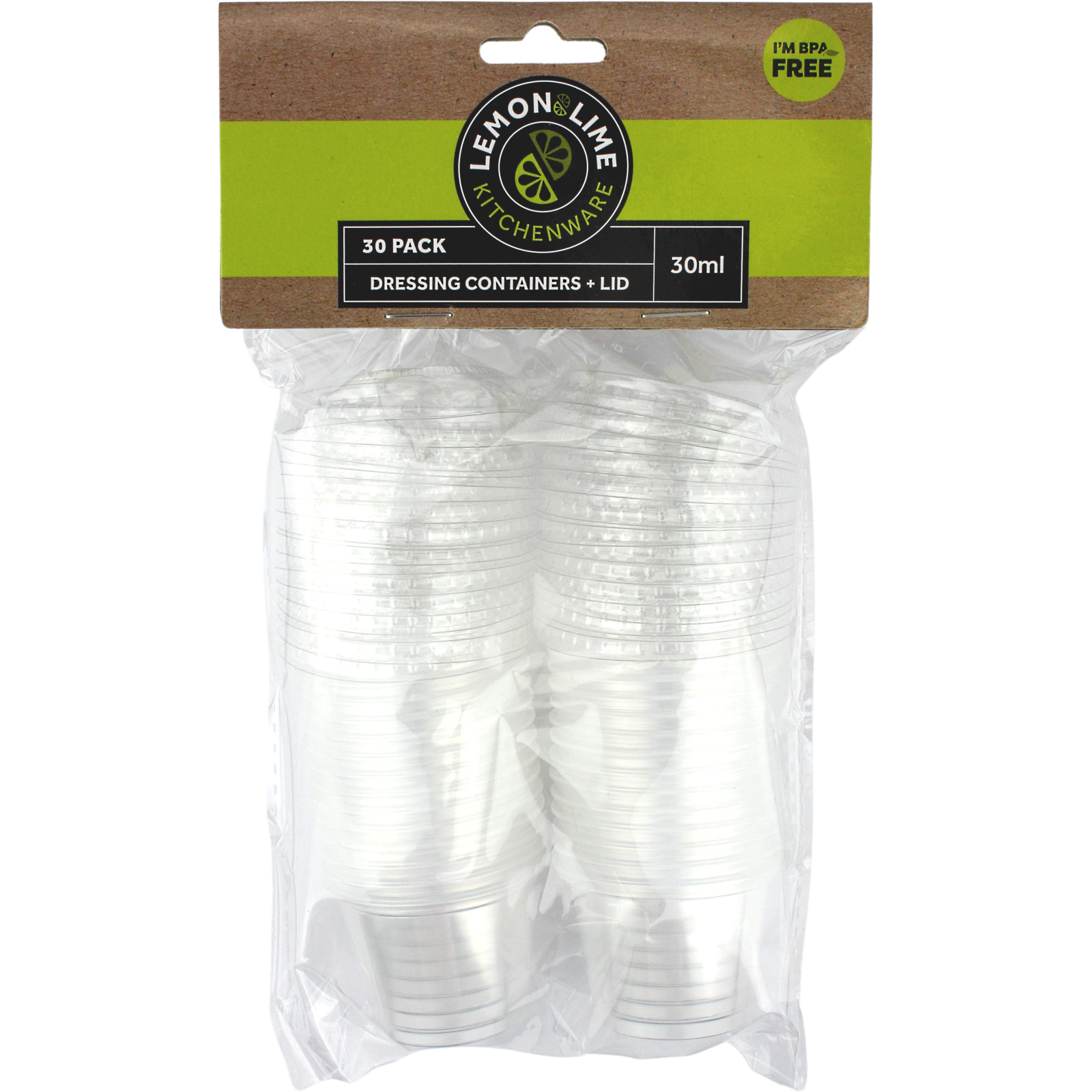 Dressing Containers With Lids 30ml (Pack of 30) | Discount Party ...