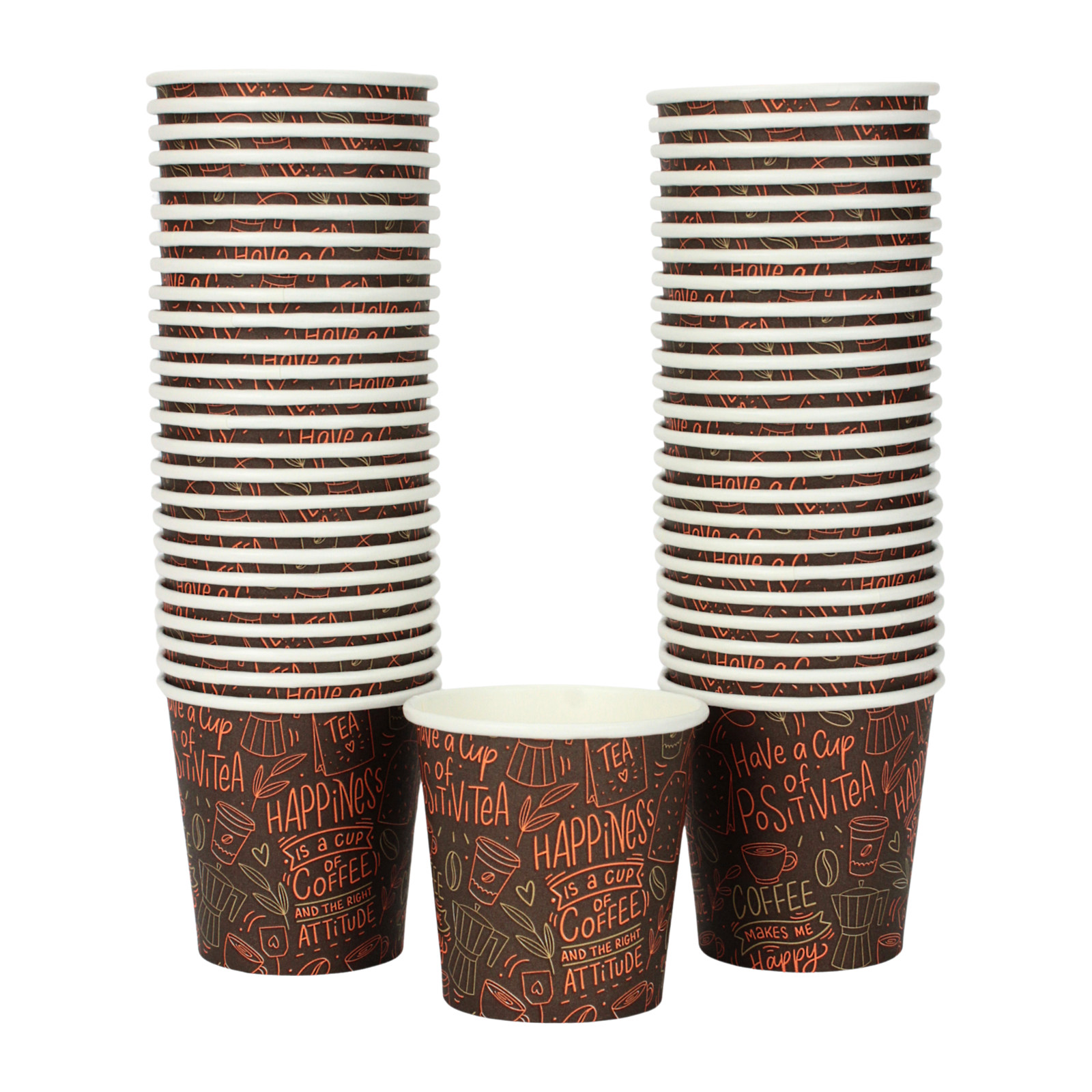 Espresso Coffee Cups Single Wall 100ml (Pack of 50) - Discount Party ...