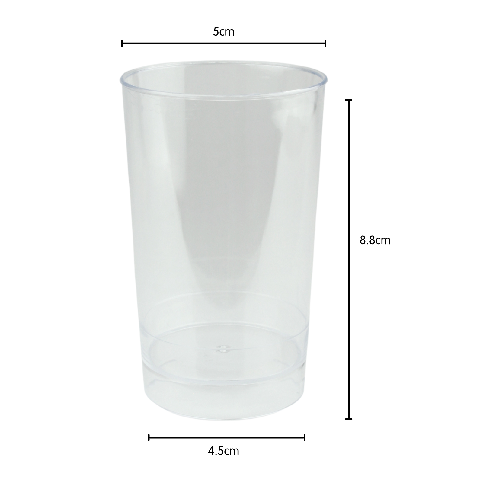 Clear Mini Plastic Round Dessert Cups 150ml (Pack of 12) | Discount ...