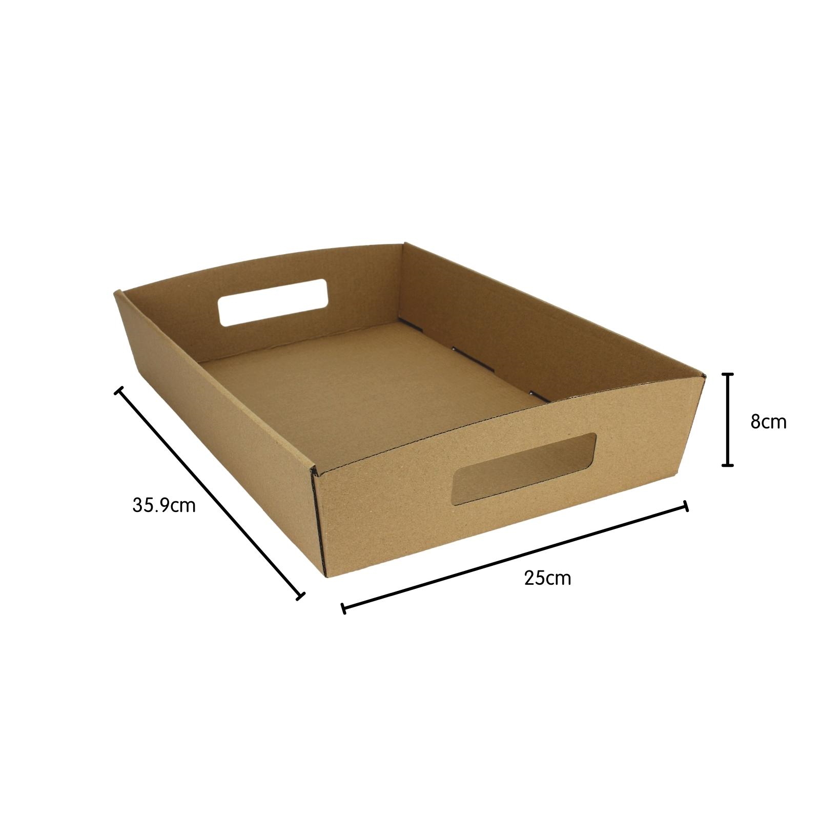 Cardboard Grazing Tray with Handles 35.9cm x 25cm x 8cm | Discount ...