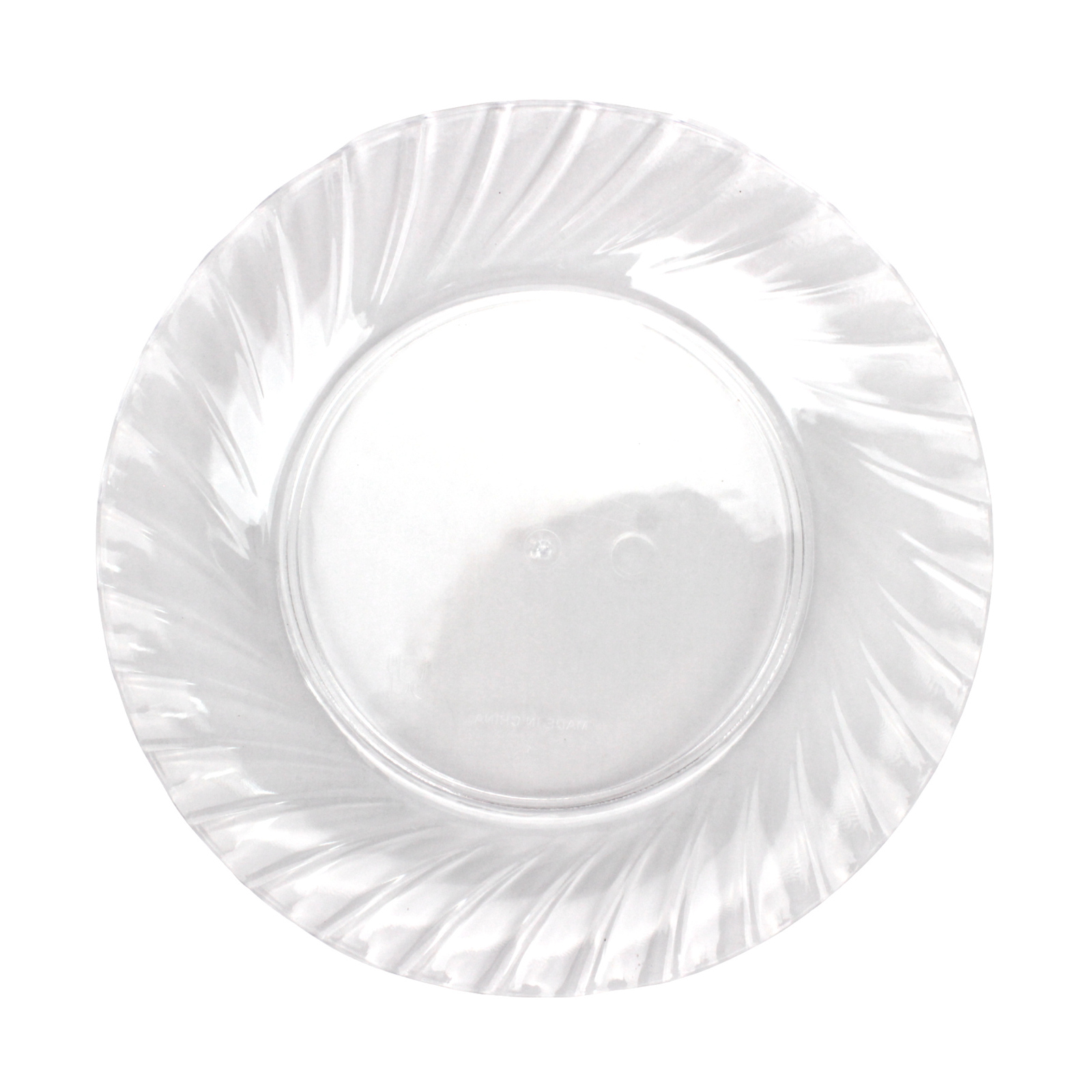Clear Round Ripple Serving Plates 15.5cm (Pack of 4) - Discount Party ...