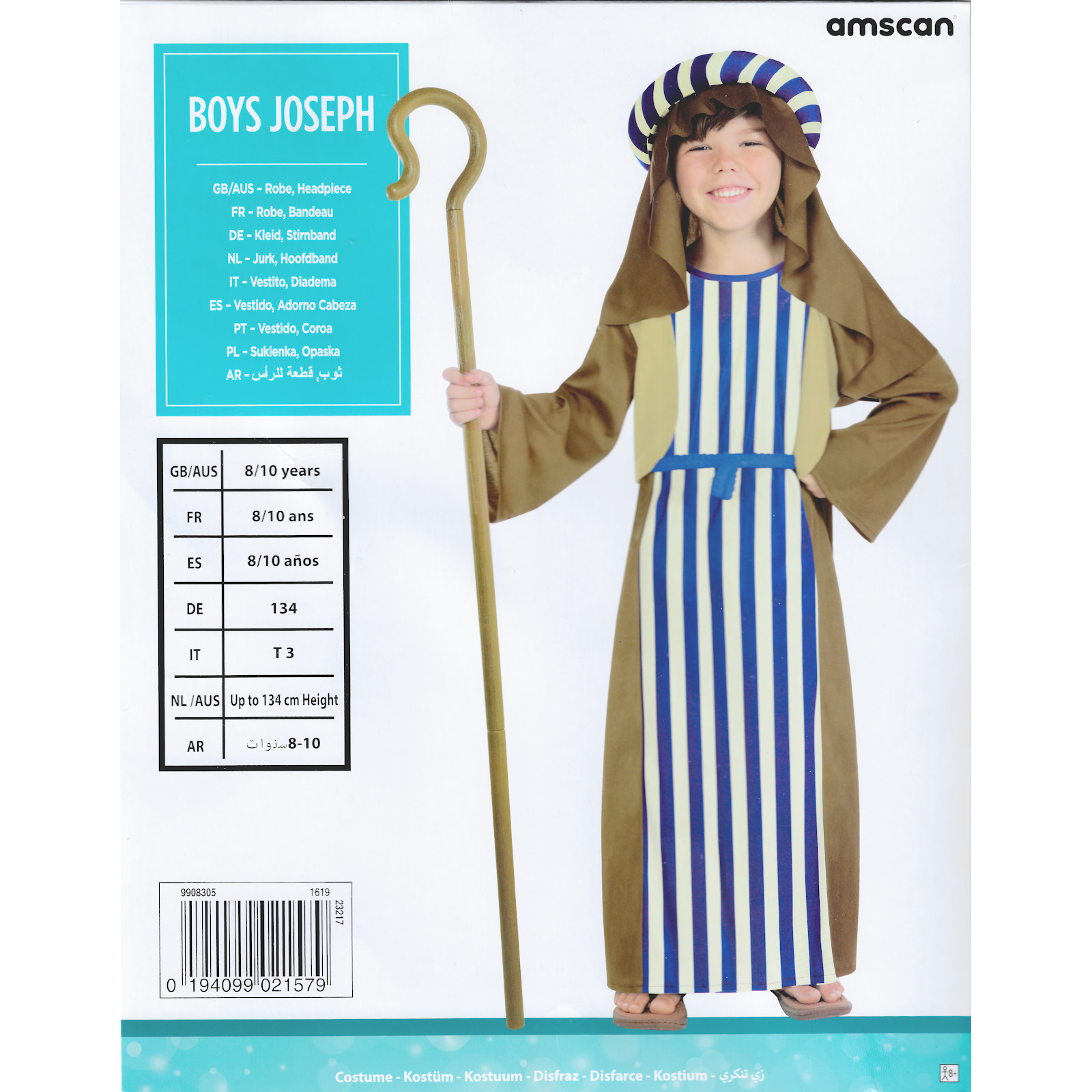 Biblical Joseph Costume (8 -10 years) | Christmas Party Supplies ...