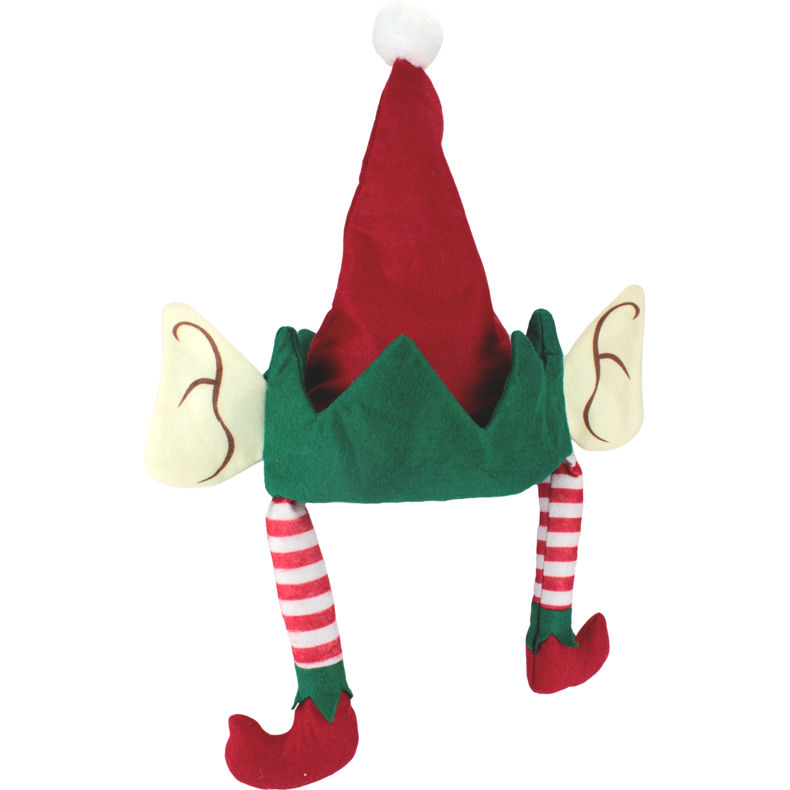 Kids Christmas Elf Hat With Dangly Legs - Discount Party Supplies