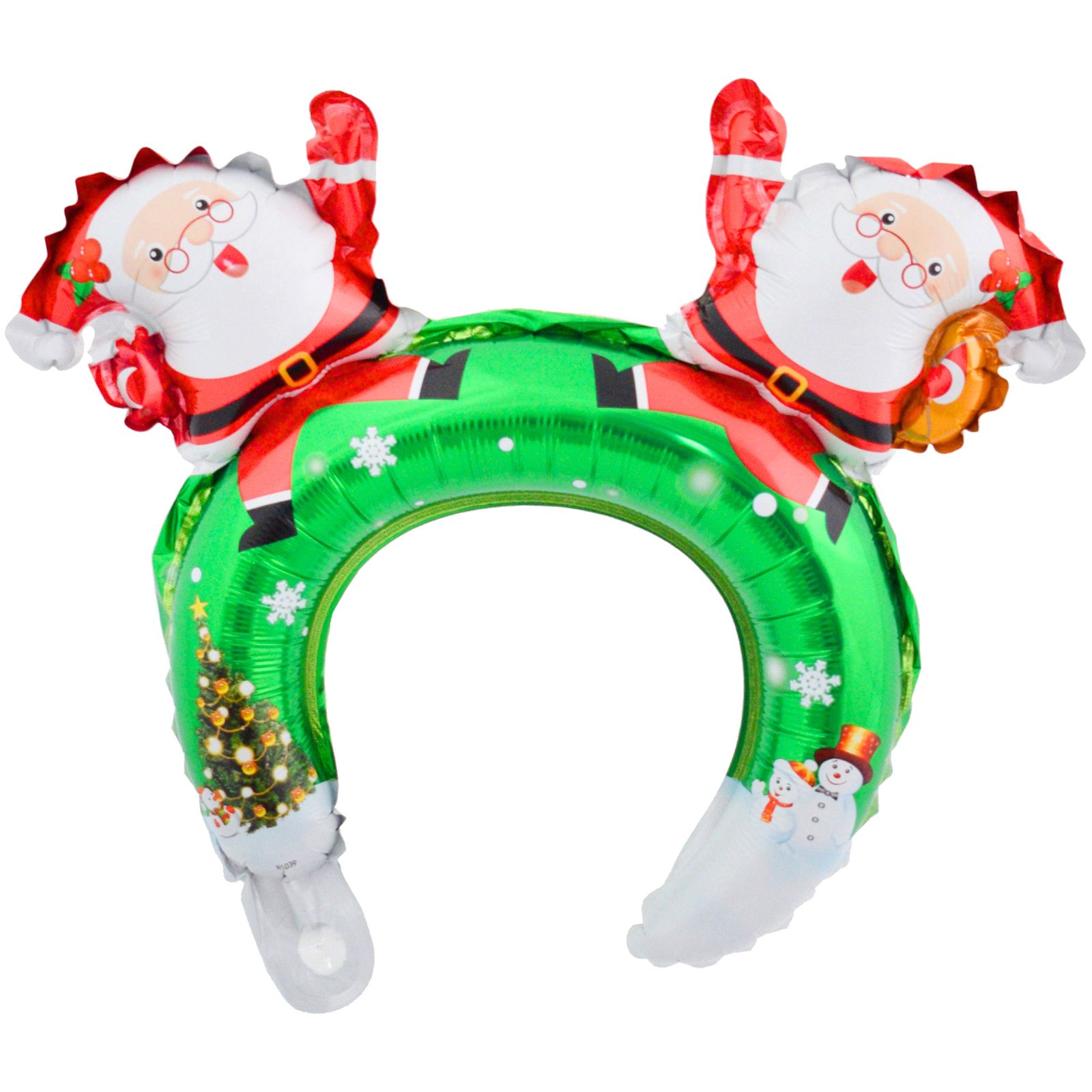 Father Christmas Foil Balloon Headband - Discount Party Supplies