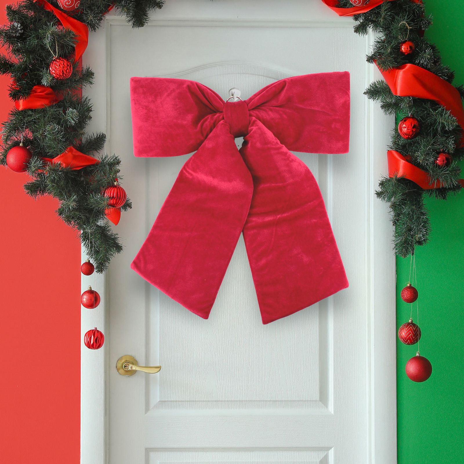 Large Red Velvet Christmas Bow | Christmas | Occasion & Event Party ...