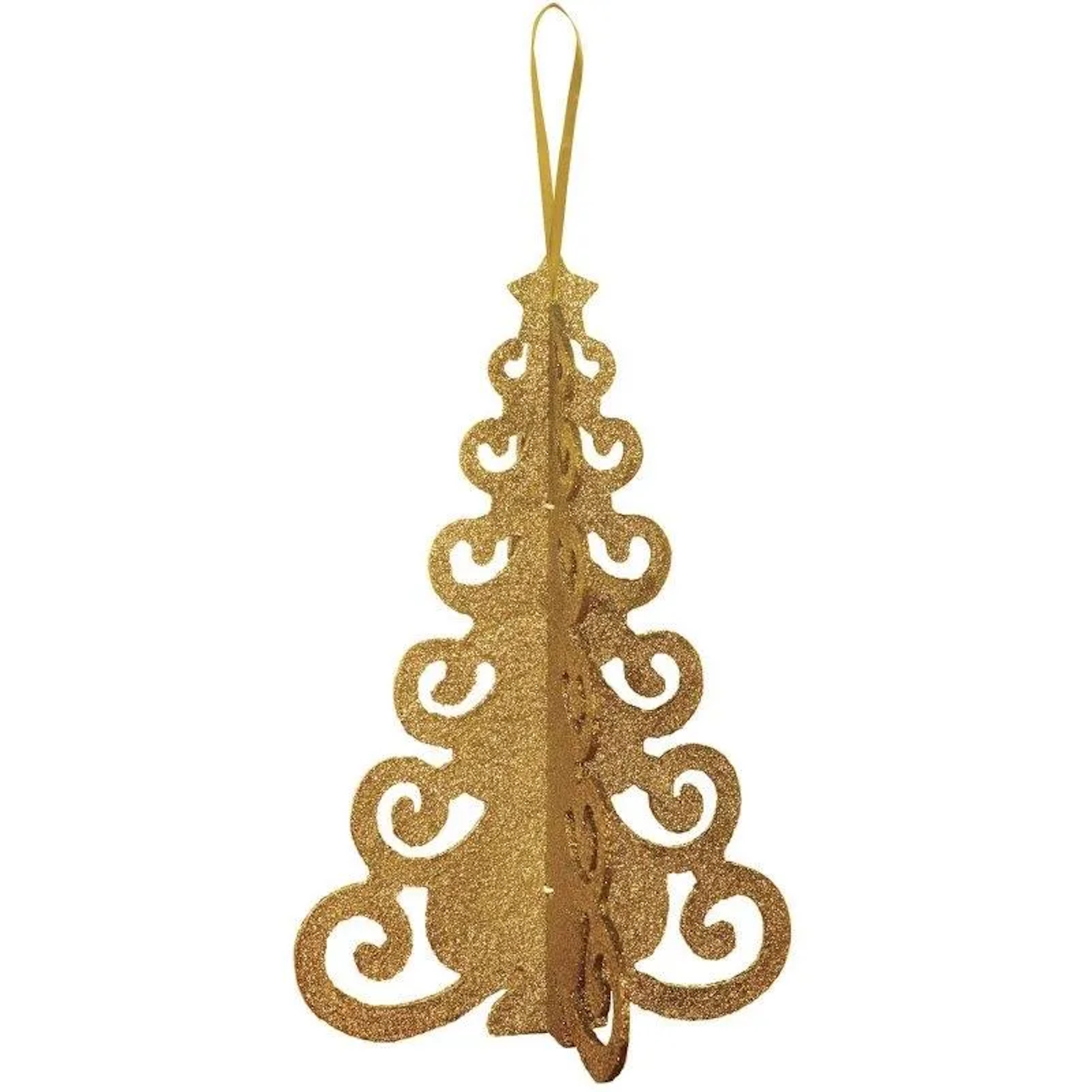 Christmas Tree Filigree 3D Decoration Gold | Christmas | Occasion ...