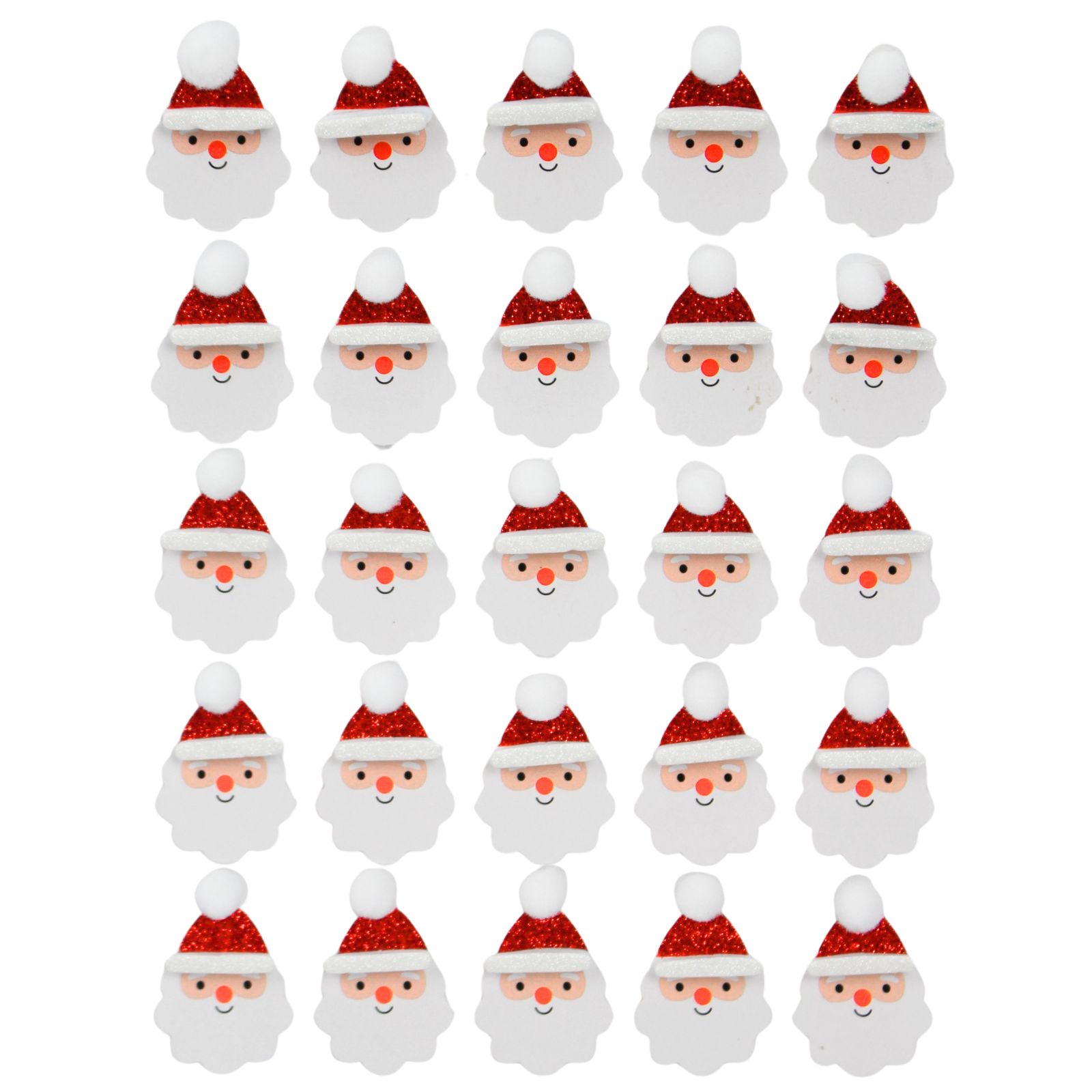 Father Christmas Stickers (Pack of 25) - Discount Party Supplies