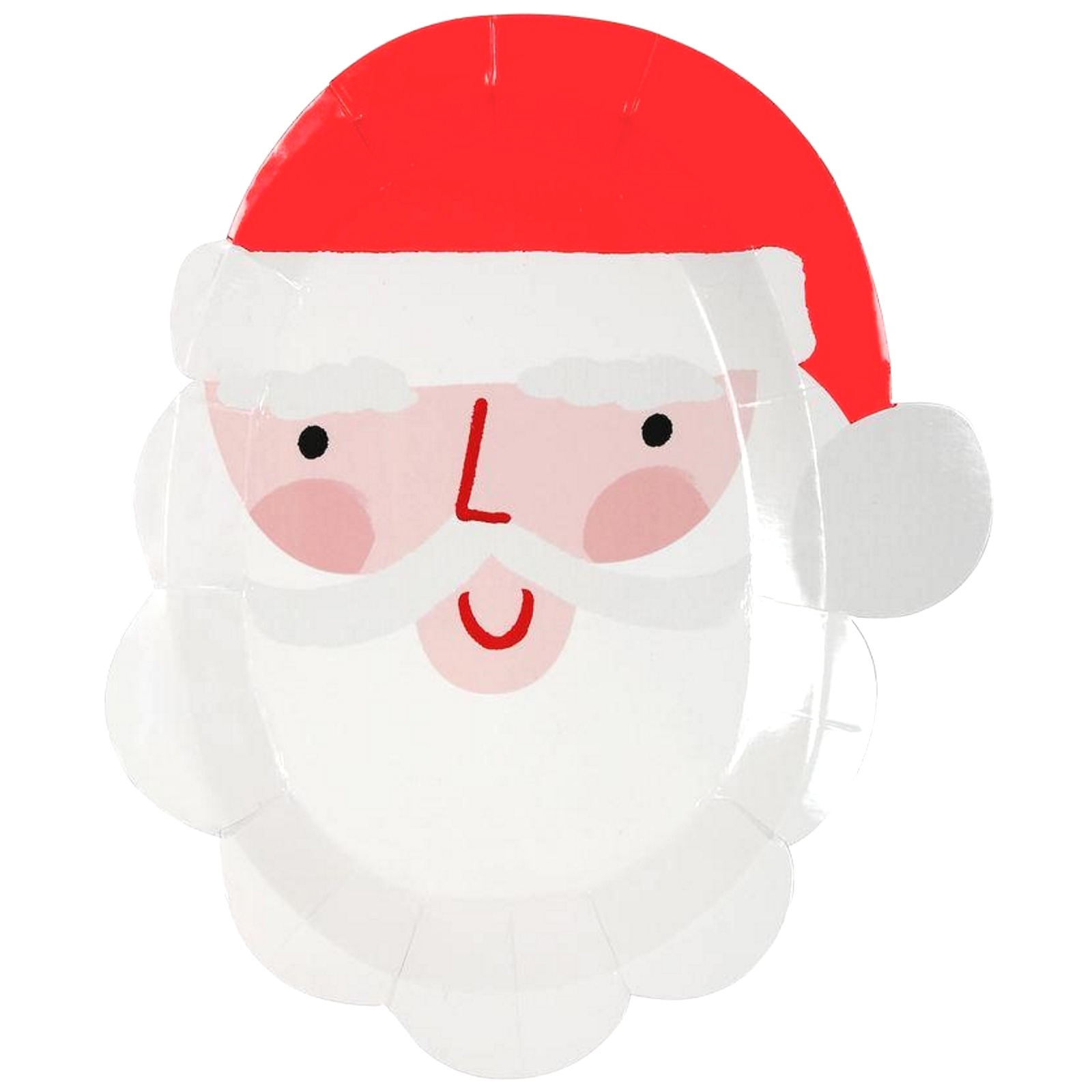 Meri Meri Santa Paper Plates (Pack of 12) - Discount Party Supplies