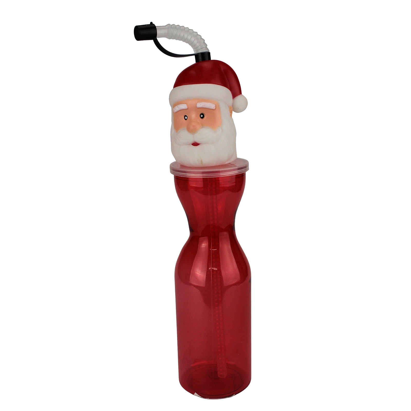 Santa Novelty Cup with Straw - Discount Party Supplies
